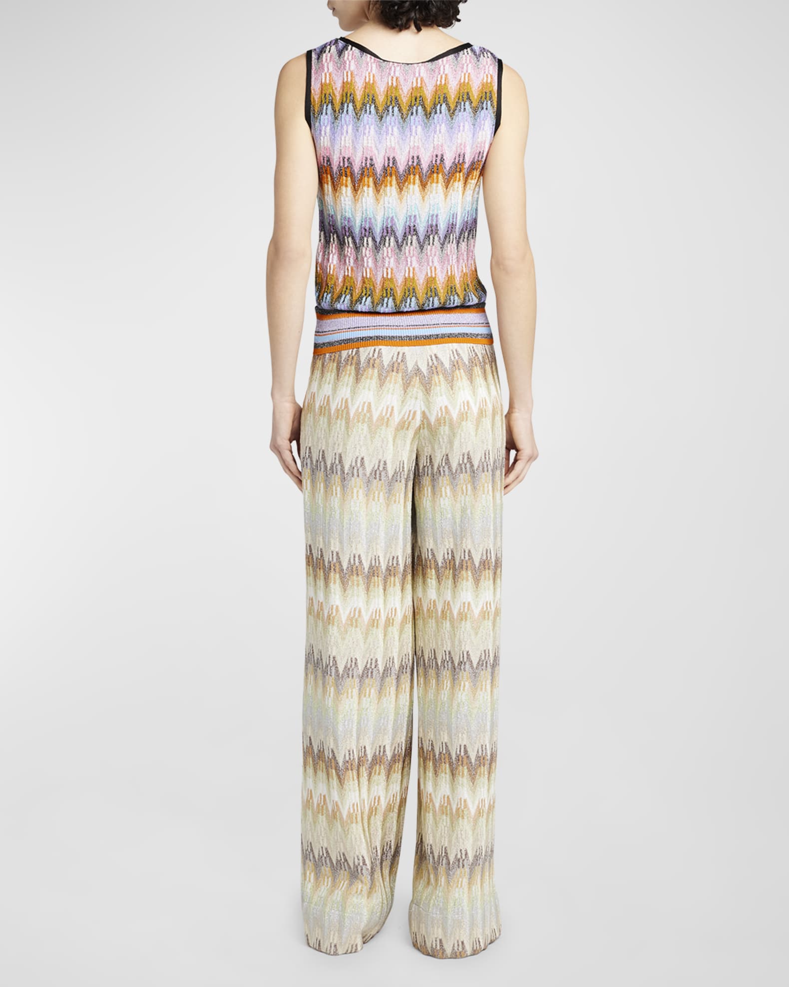 Missoni Metallic Chevron Sleeveless Top | Neiman Marcus