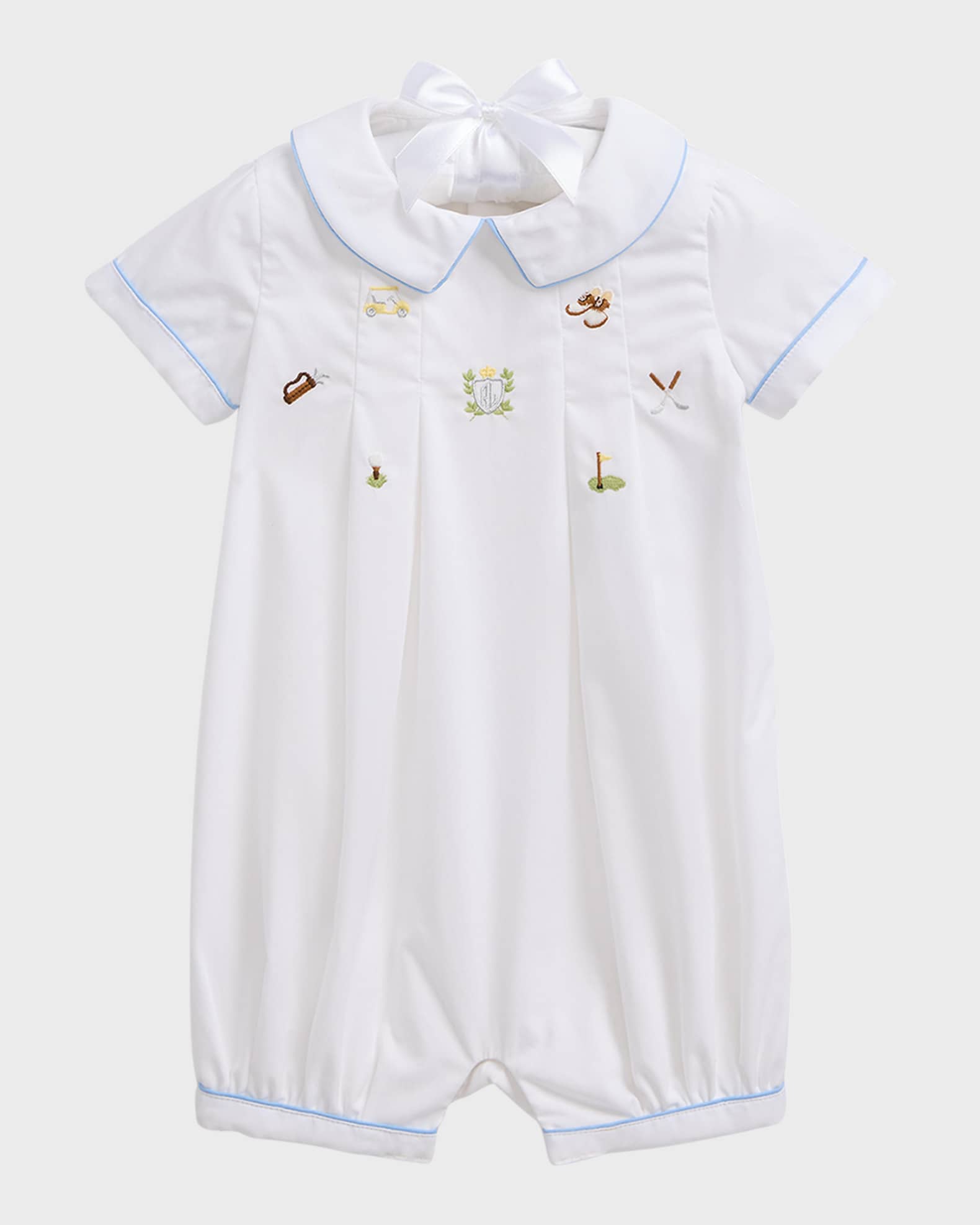 Ralph Lauren Childrenswear Boy's Embroidered Broadcloth Pleated One ...