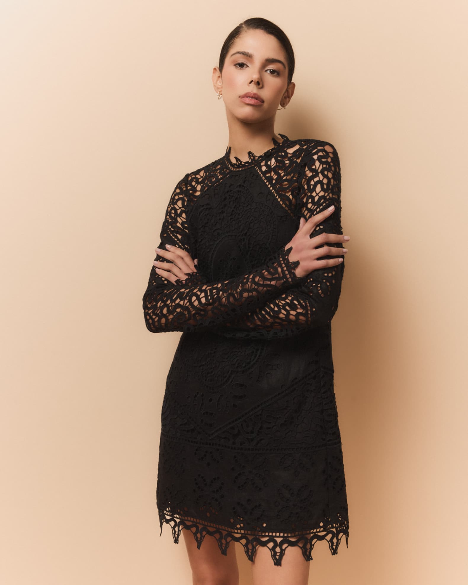 Ulla Johnson Eleni Long-Sleeve Lace Dress | Neiman Marcus
