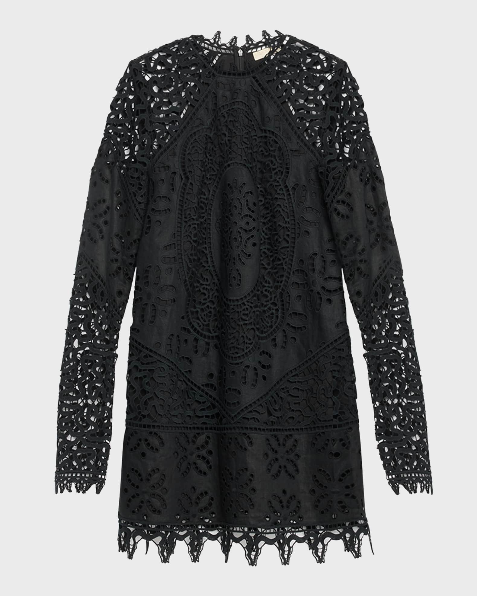 Ulla Johnson Eleni Long-Sleeve Lace Dress | Neiman Marcus