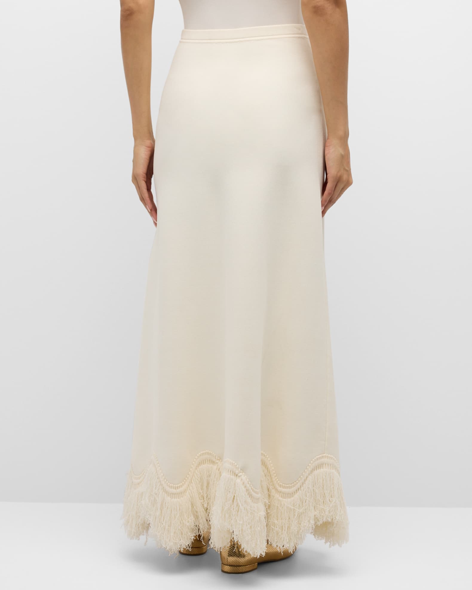 Ulla Johnson Paulina Long Fringe-Hem Skirt | Neiman Marcus