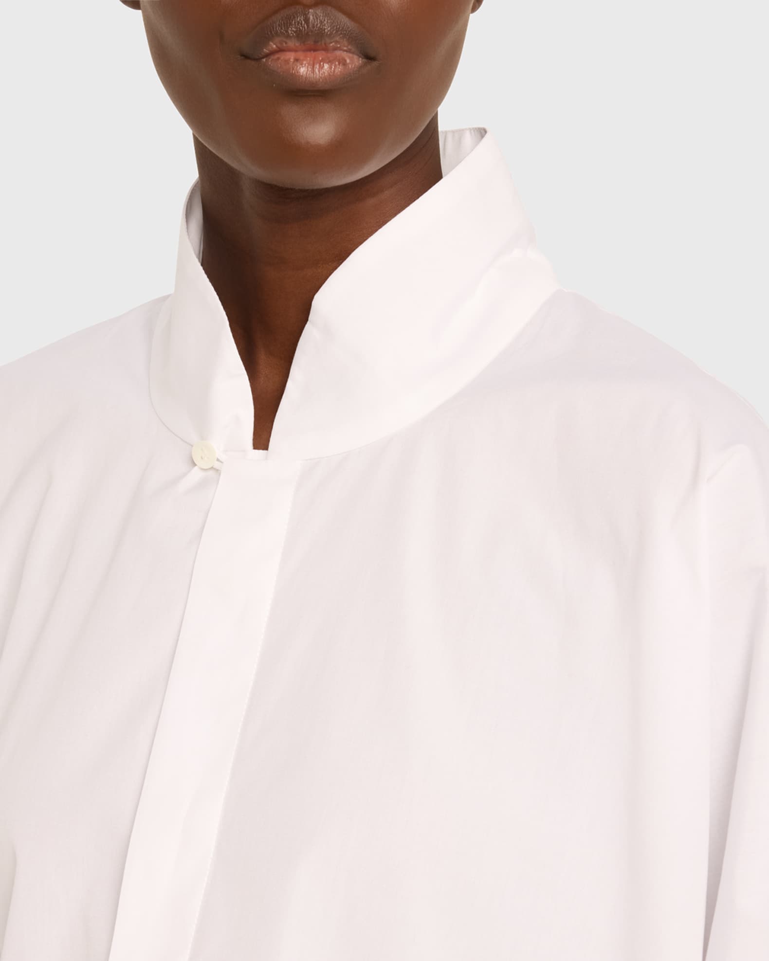 Eskandar Chinese Imperial Shirt with Chinese Collar (Mid Plus Length ...
