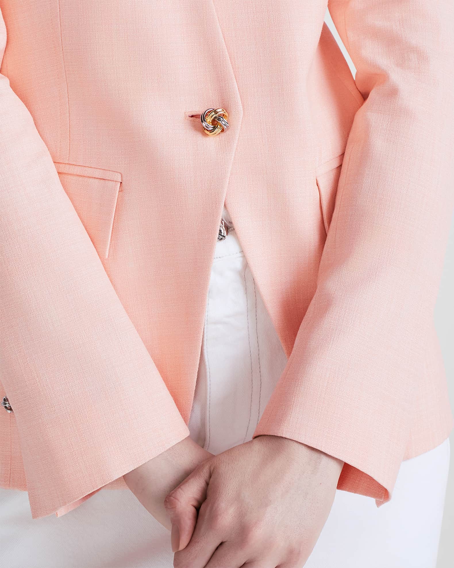 Derek Lam 10 Crosby Perez Single-Breasted Blazer | Neiman Marcus