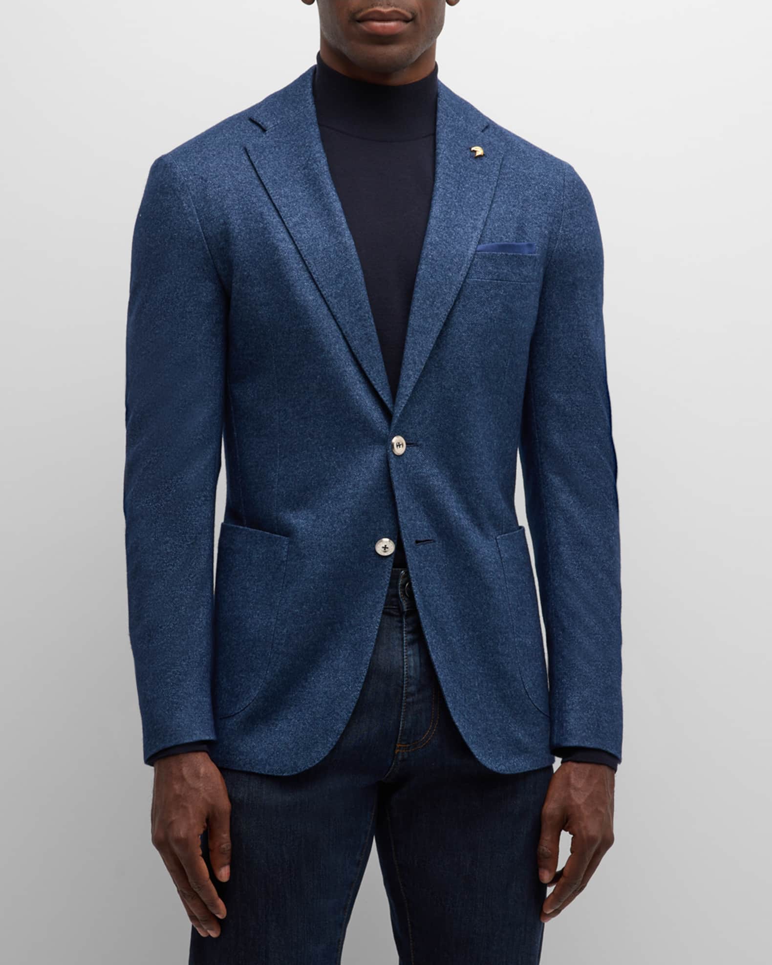Stefano Ricci Men's Melange Silk and Cashmere Blazer | Neiman Marcus