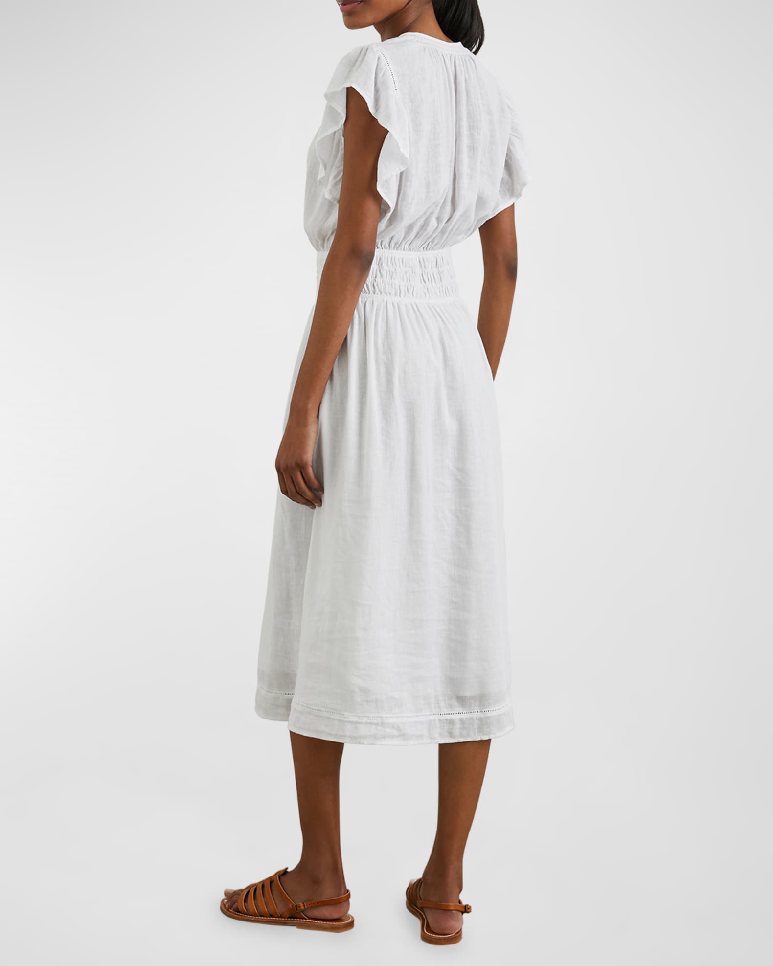 Rails Iona Ladder Lace Midi Dress | Neiman Marcus