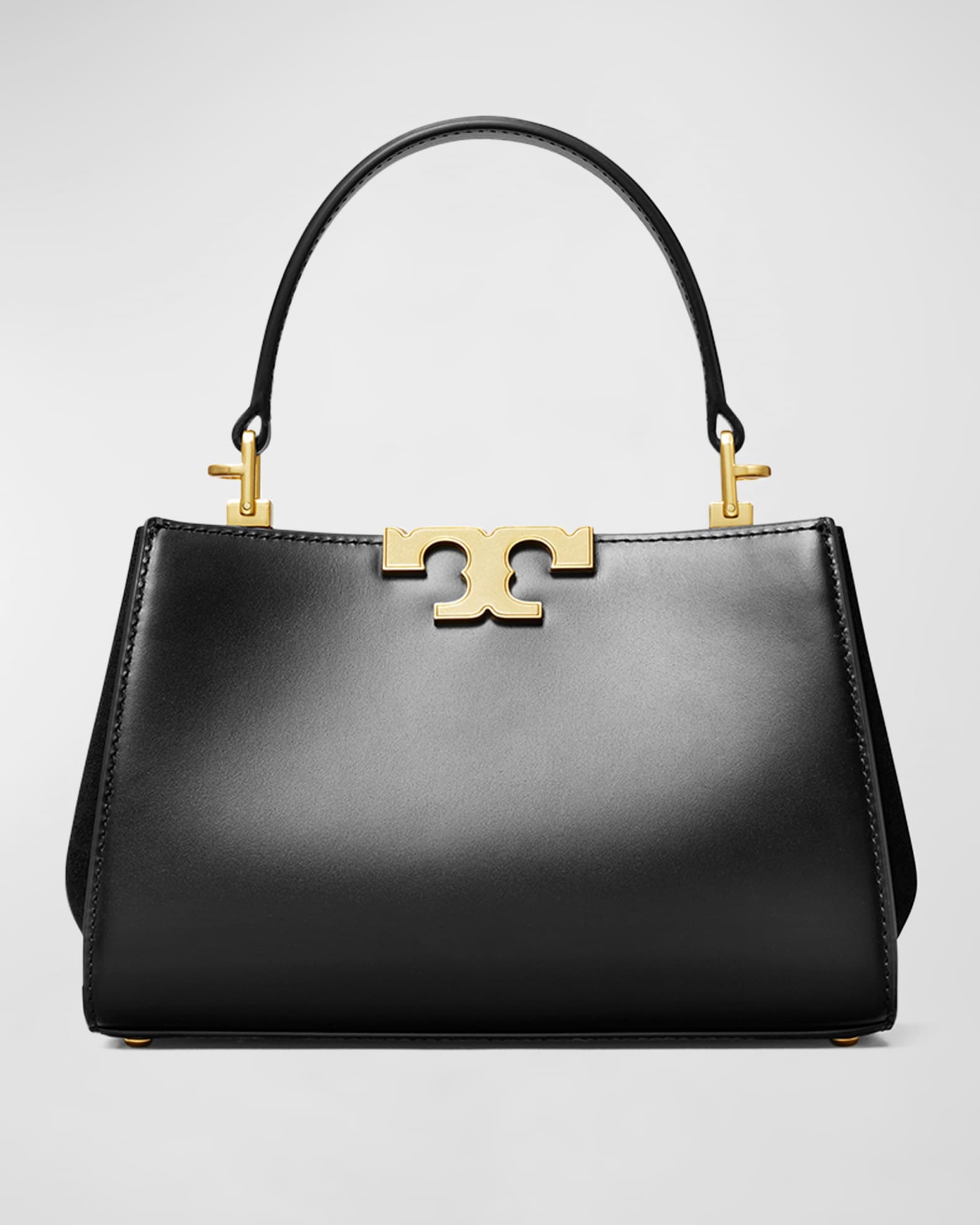 Tory Burch Eleanor Mini Leather & Suede Satchel Bag | Neiman Marcus