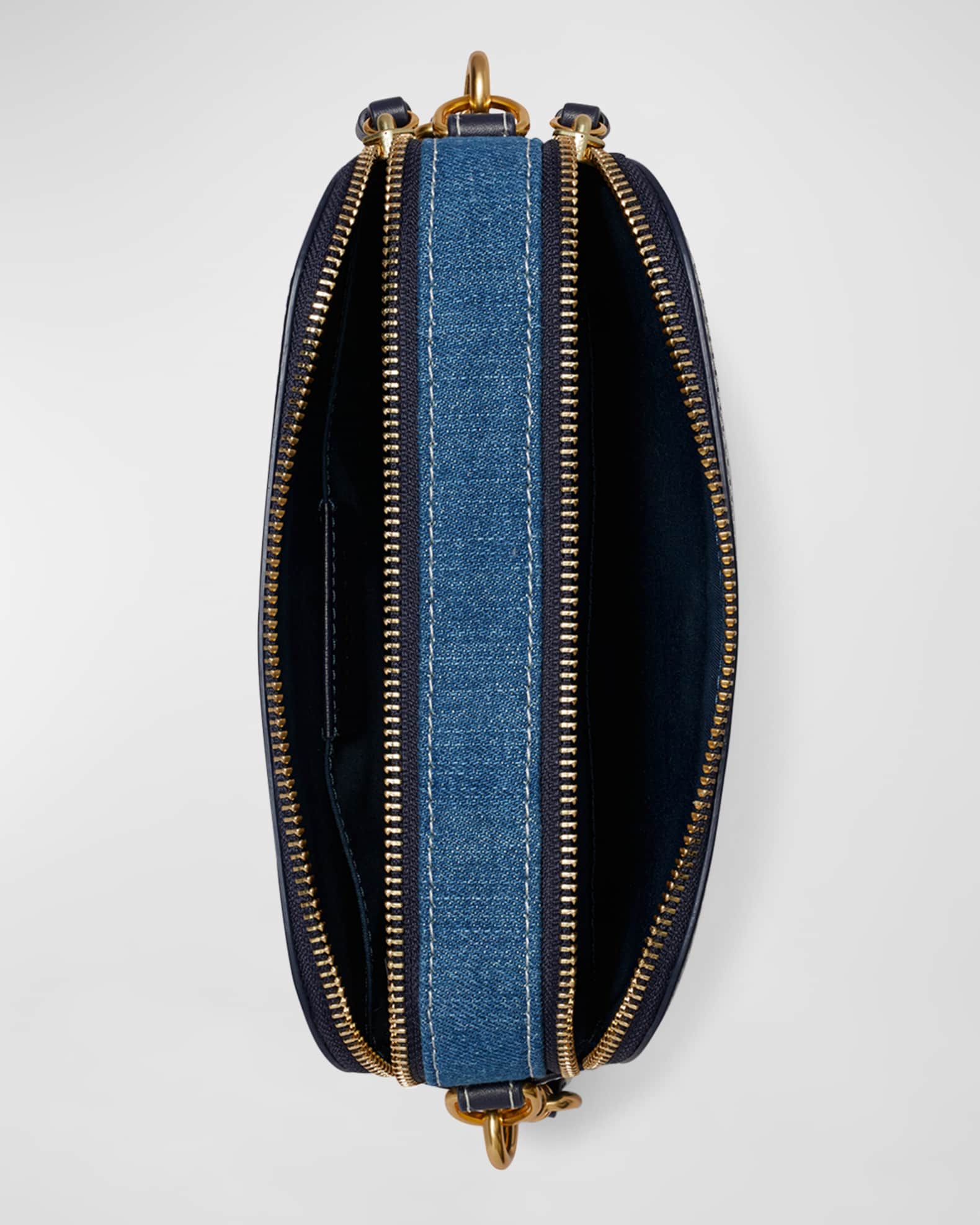 Tory Burch Miller Mini Denim Crossbody Bag | Neiman Marcus