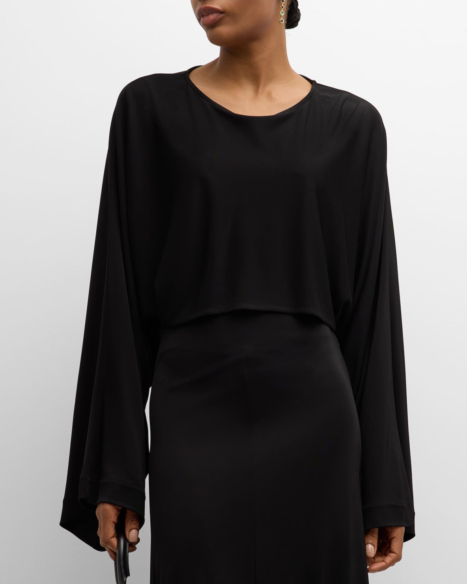 BITE Studios Movere Long-Sleeve Crop Top | Neiman Marcus