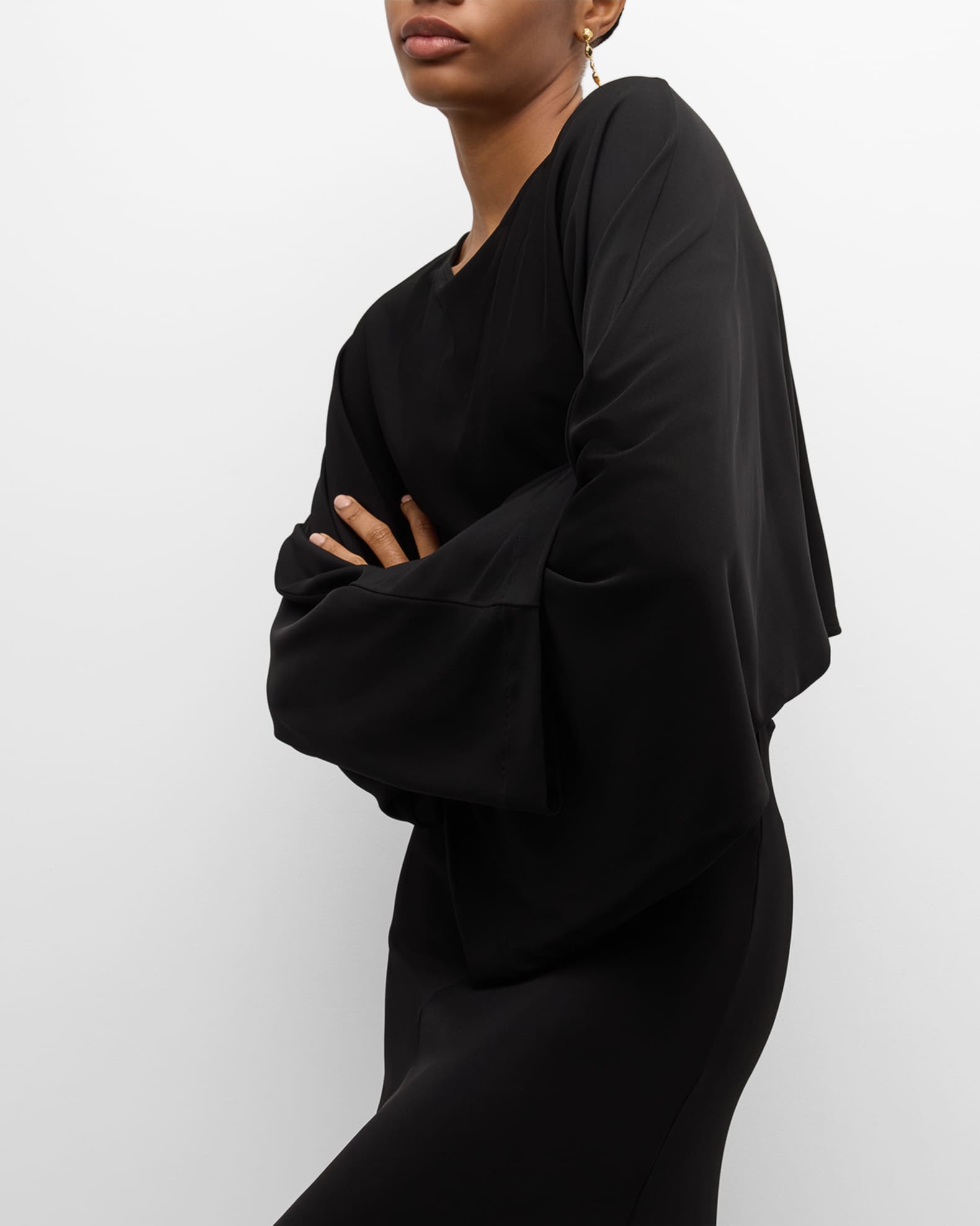 BITE Studios Movere Long-Sleeve Crop Top | Neiman Marcus