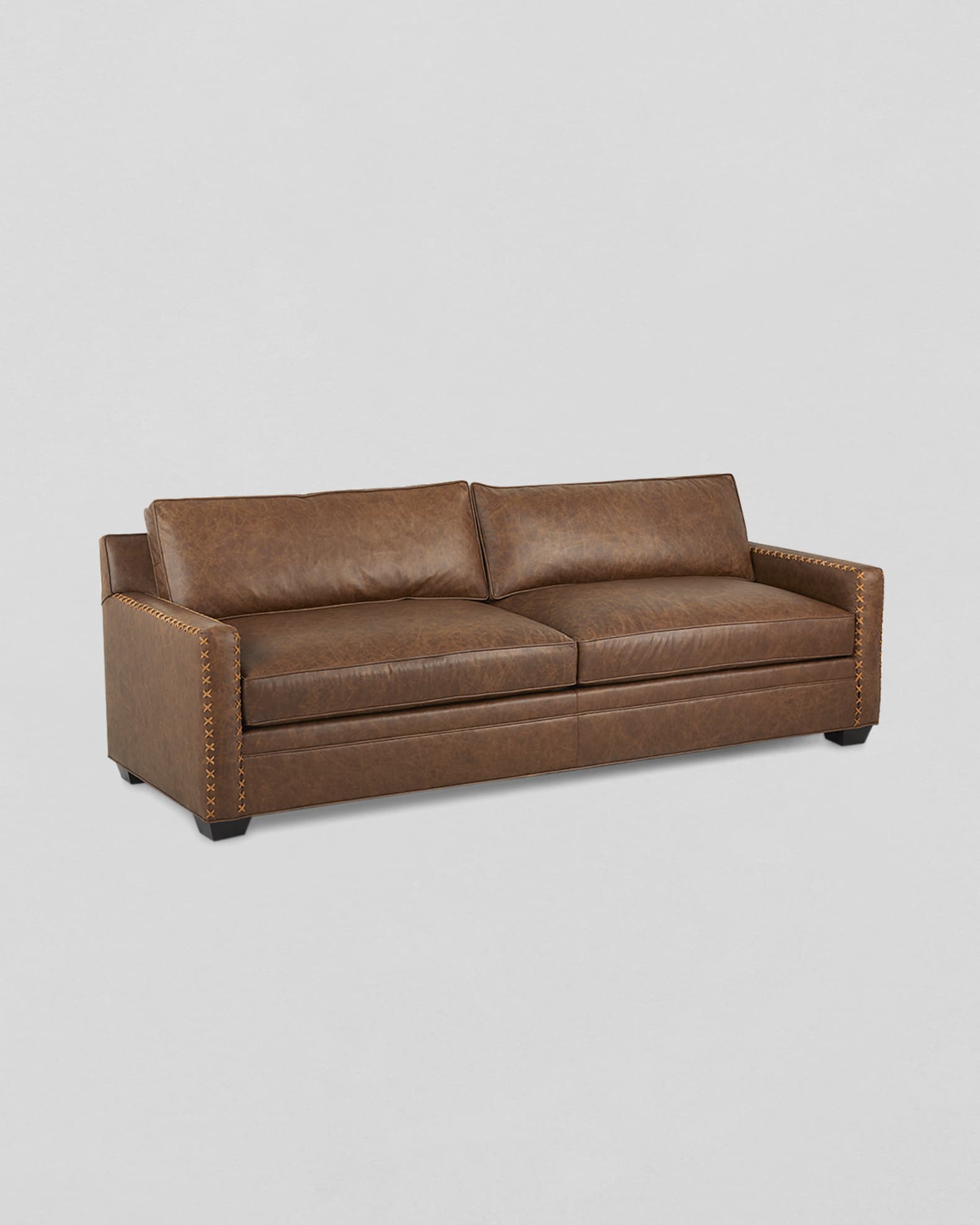 Old Hickory Tannery Armory Leather Sofa - 99" | Neiman Marcus