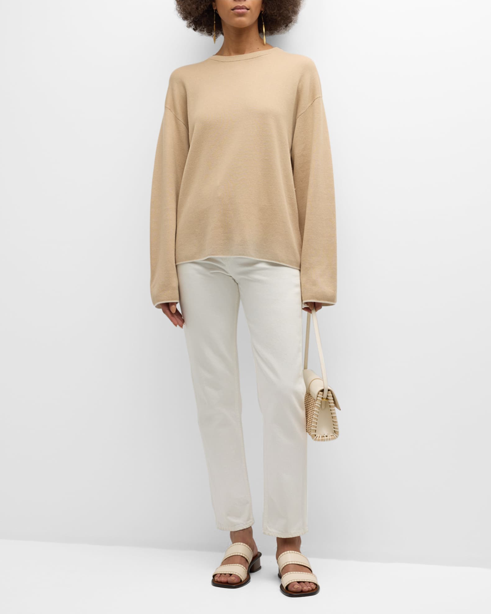 La Ligne Oversized Double-Faced Cashmere Sweater | Neiman Marcus