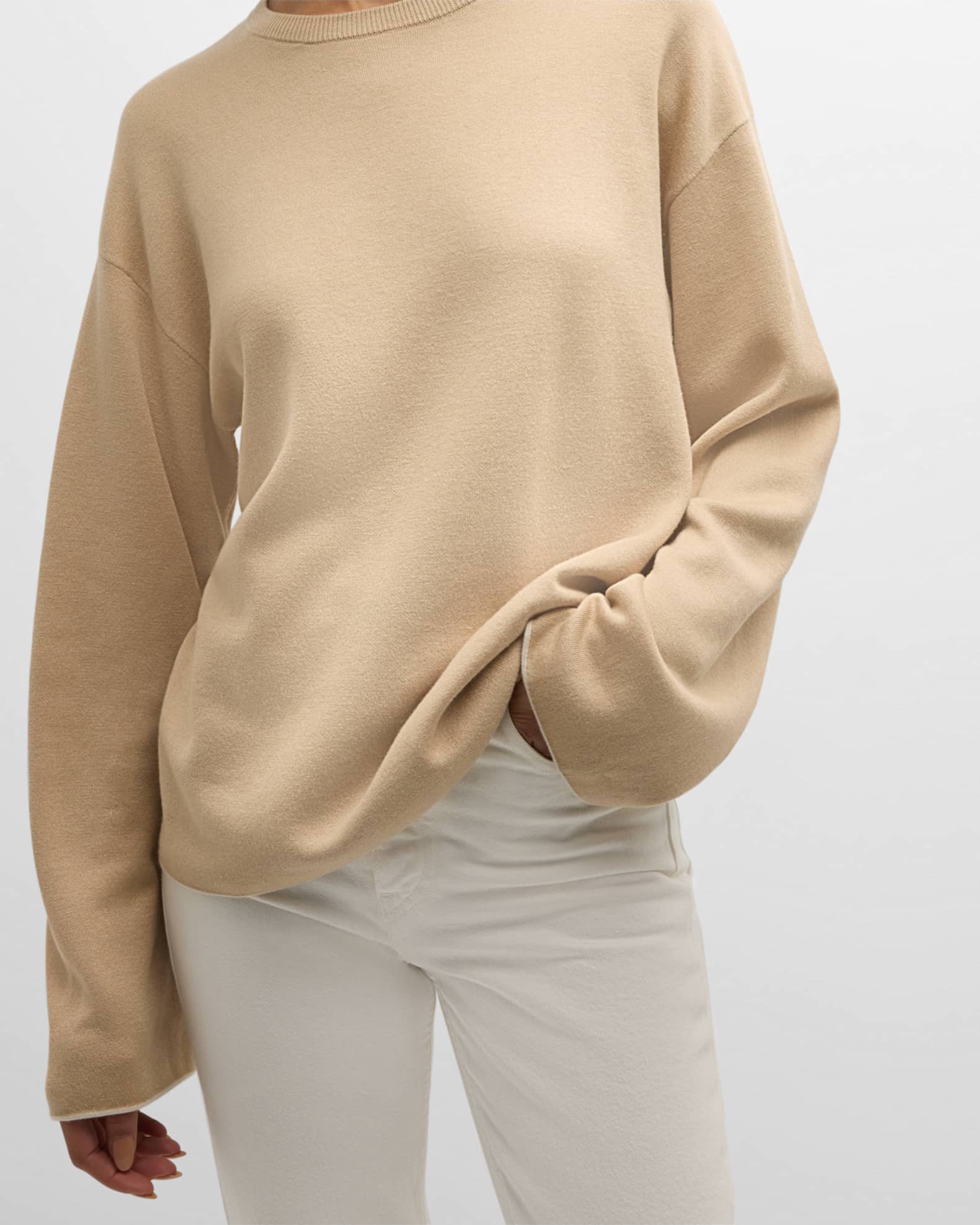 La Ligne Oversized Double-Faced Cashmere Sweater | Neiman Marcus