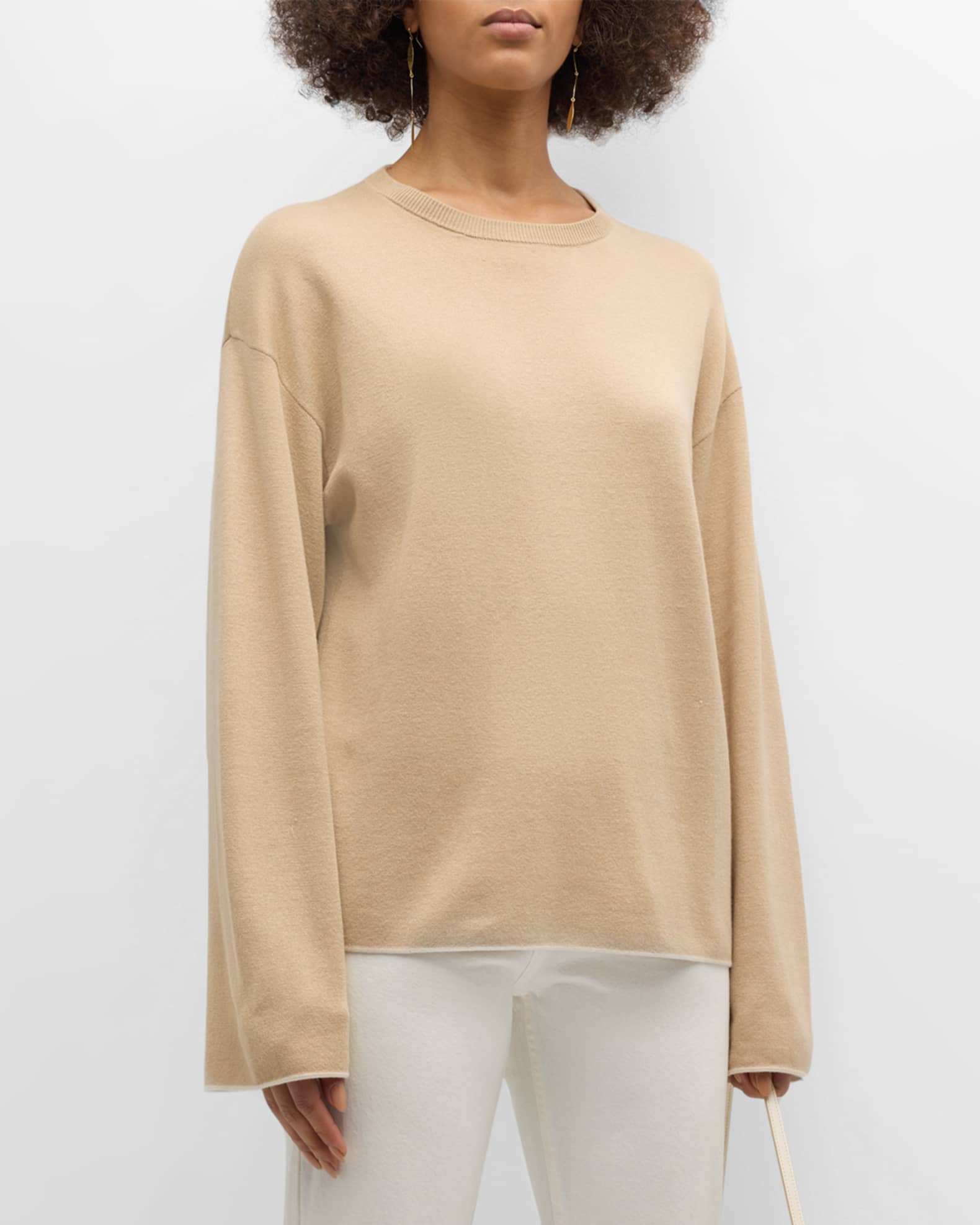 La Ligne Oversized Double-Faced Cashmere Sweater | Neiman Marcus