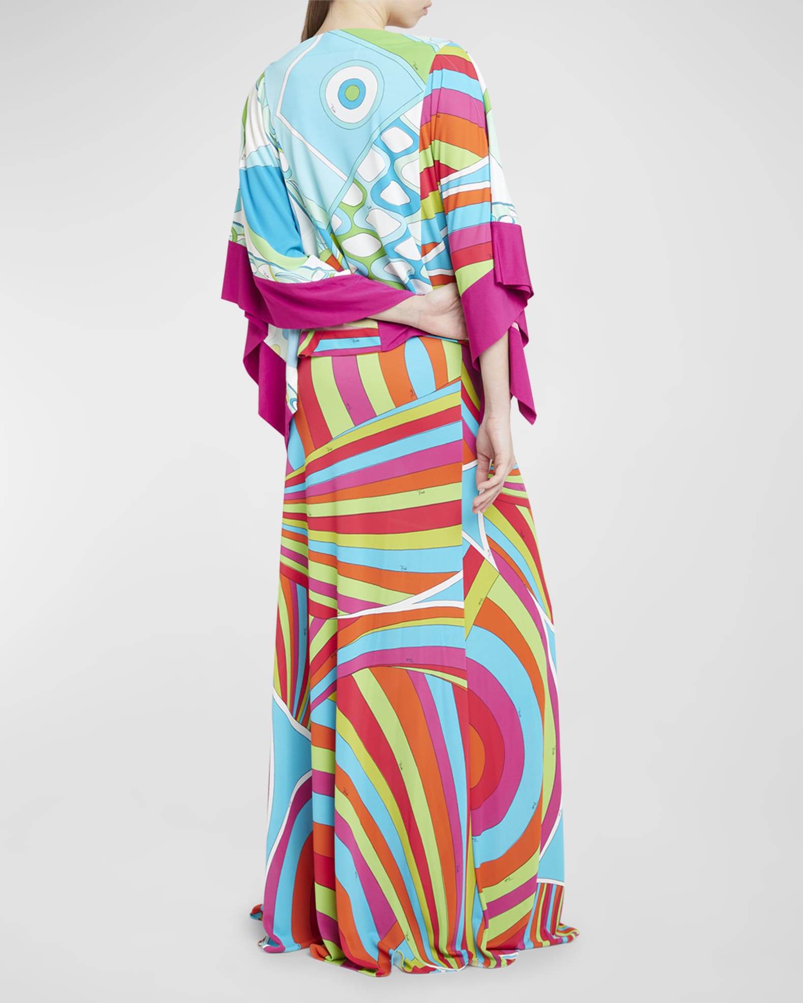 Emilio Pucci Abstract-Print Foulard Blouse | Neiman Marcus