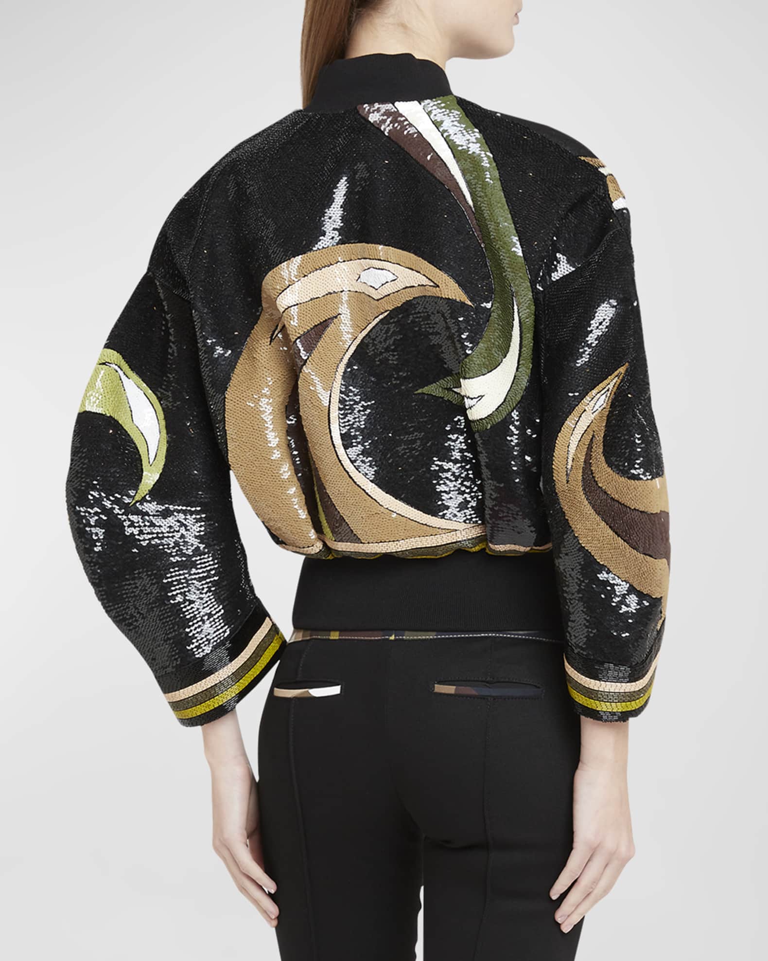 Pucci Sequined Bomber Jacket | Neiman Marcus