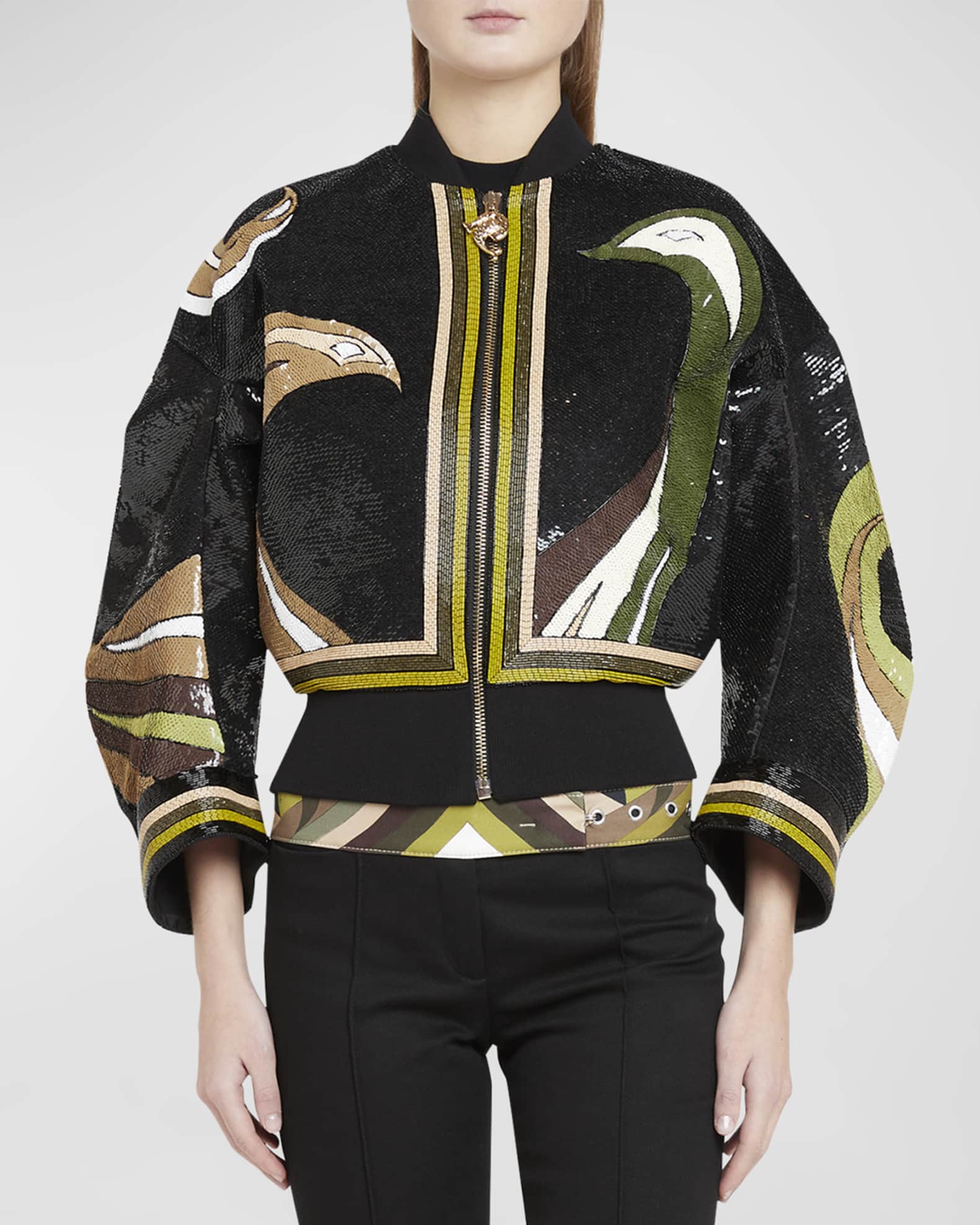 Pucci Sequined Bomber Jacket | Neiman Marcus