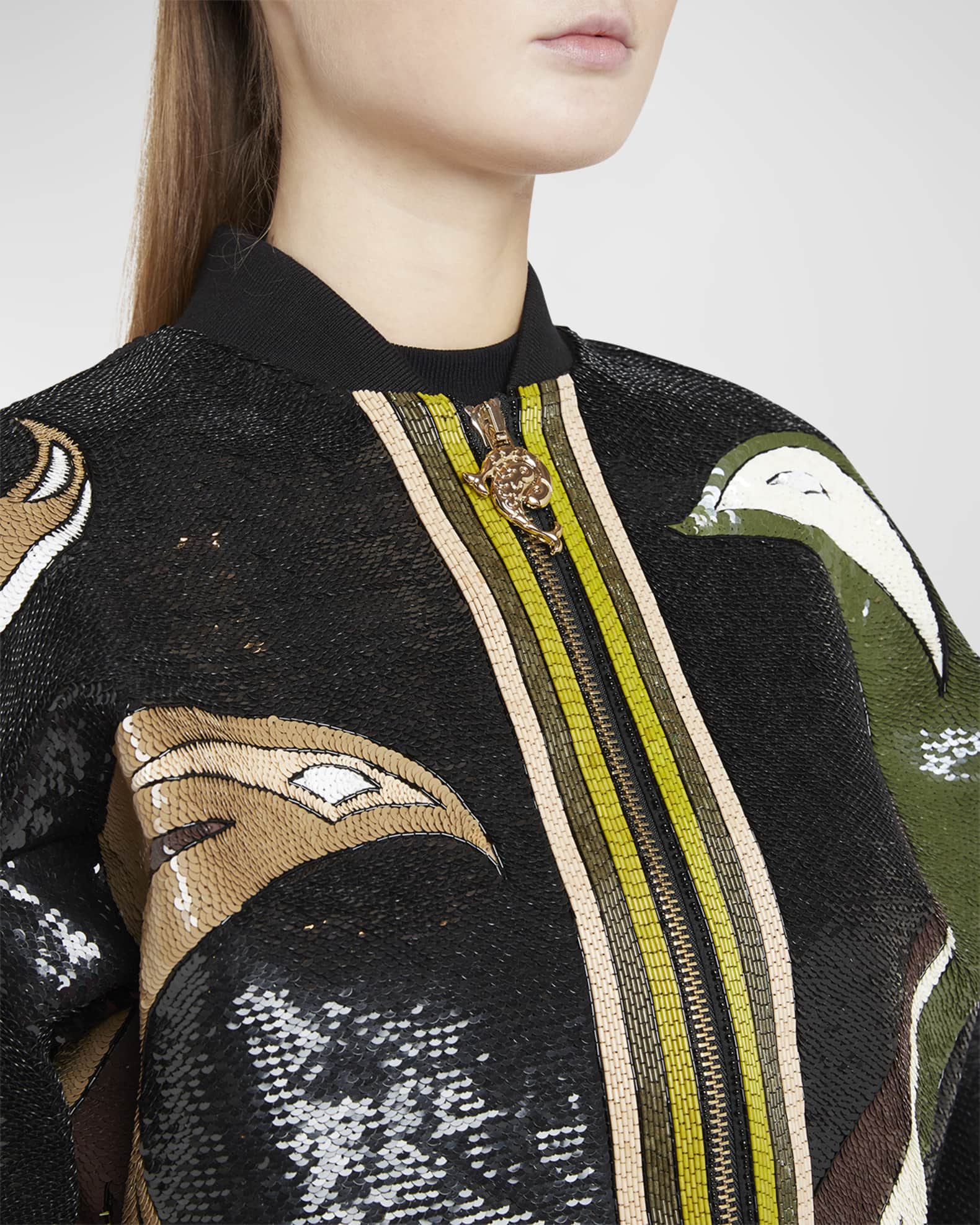 Pucci Sequined Bomber Jacket | Neiman Marcus