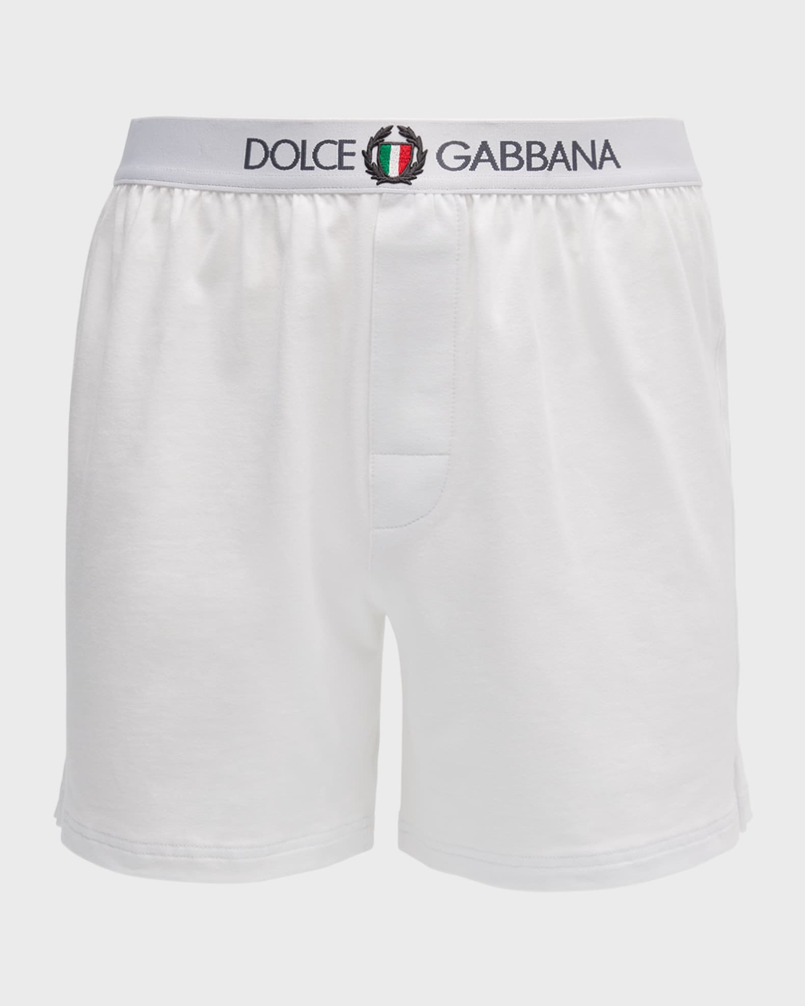 Dolce&Gabbana Men's Logocrest Boxer Shorts | Neiman Marcus