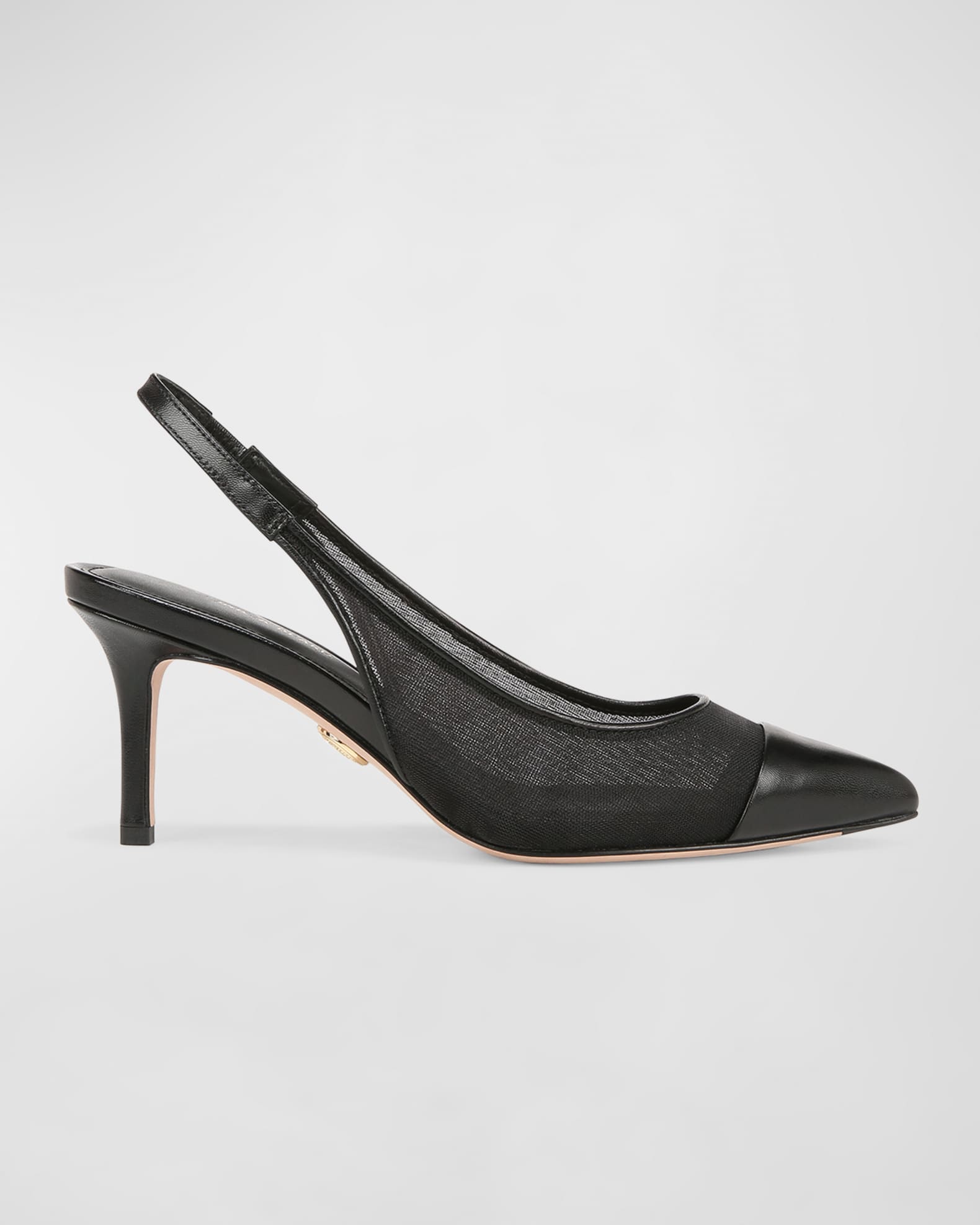 Veronica Beard Liliana Mesh Cap-Toe Slingback Pumps | Neiman Marcus