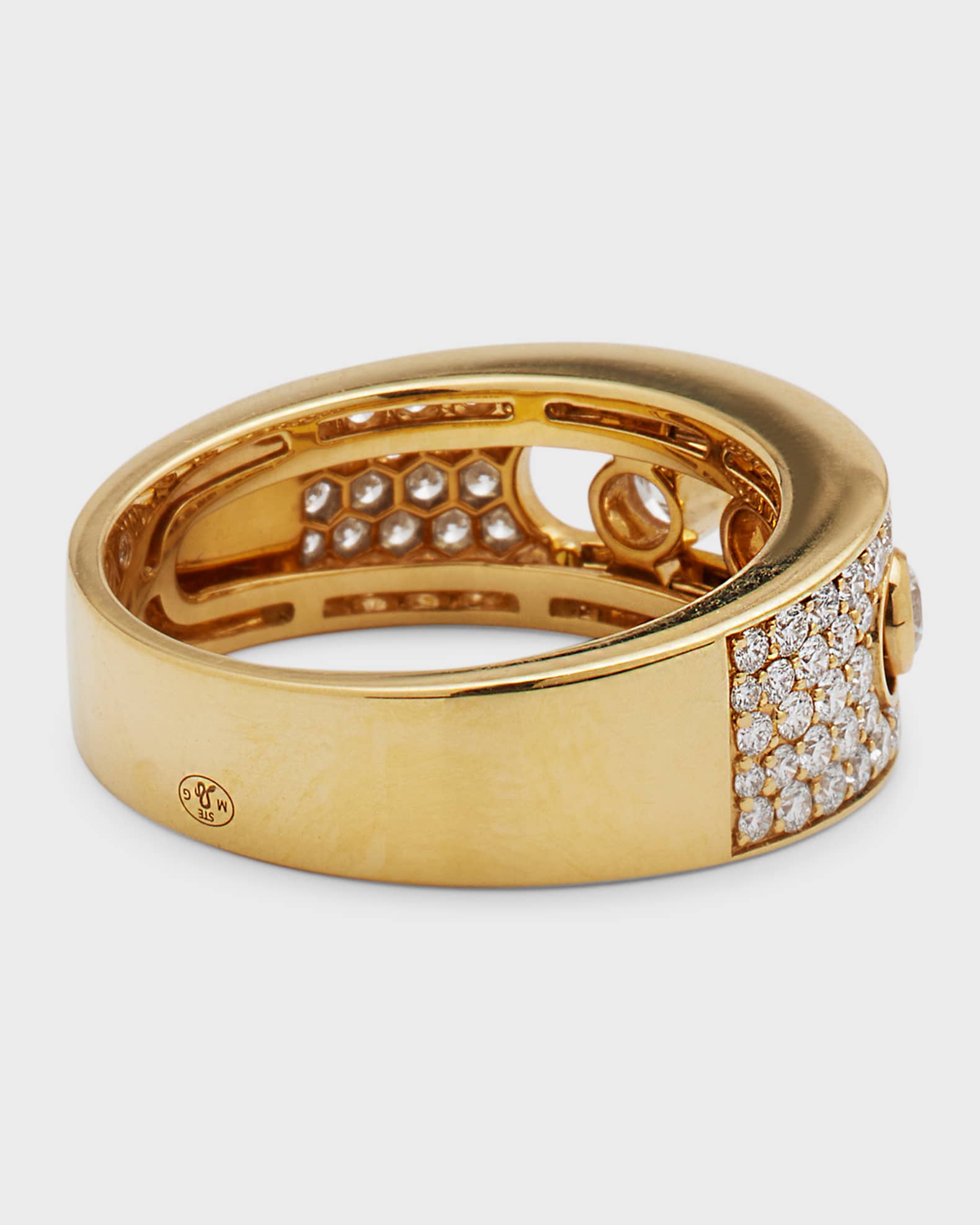 Messika Move Joaillerie 18K Yellow Gold Pavé Diamond Ring | Neiman Marcus