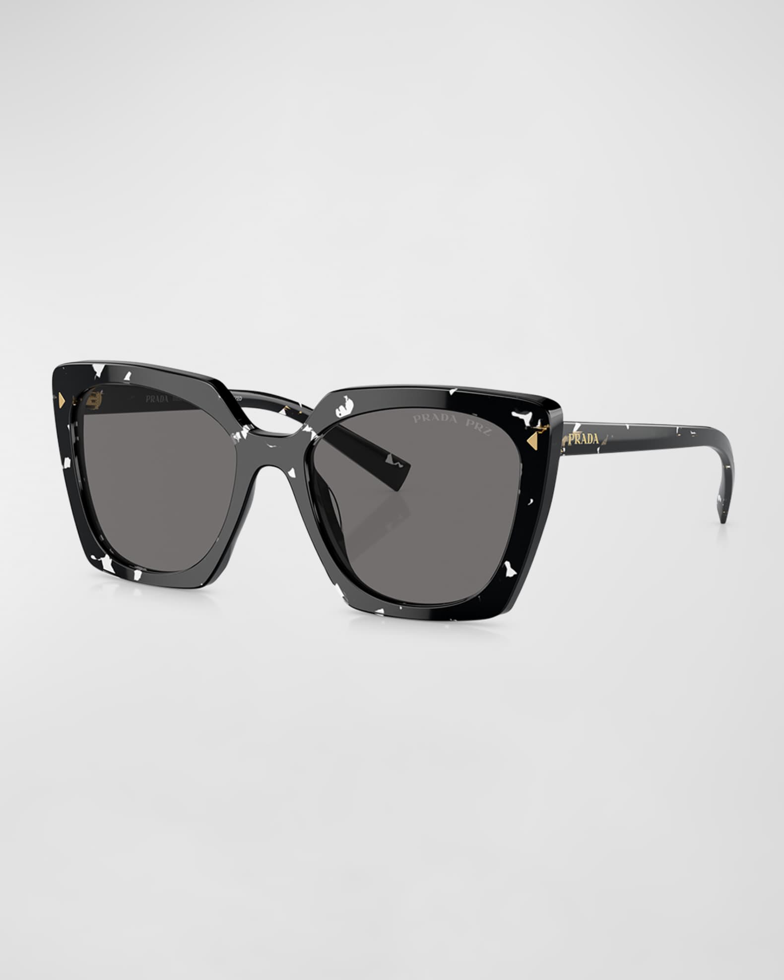 Prada Polarized Acetate Square Sunglasses | Neiman Marcus