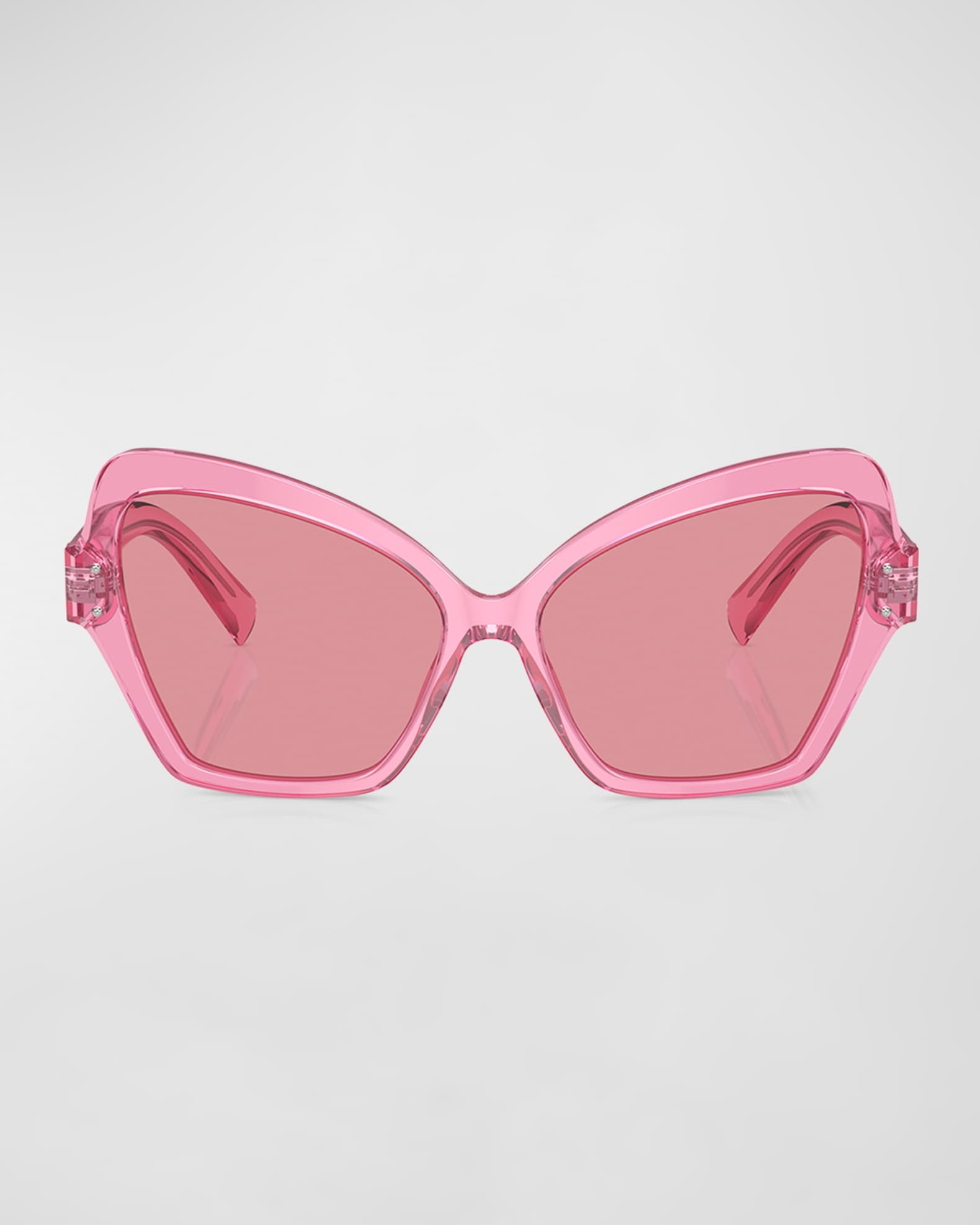 Dolce&Gabbana Sharp Pink Acetate & Plastic Butterfly Sunglasses ...
