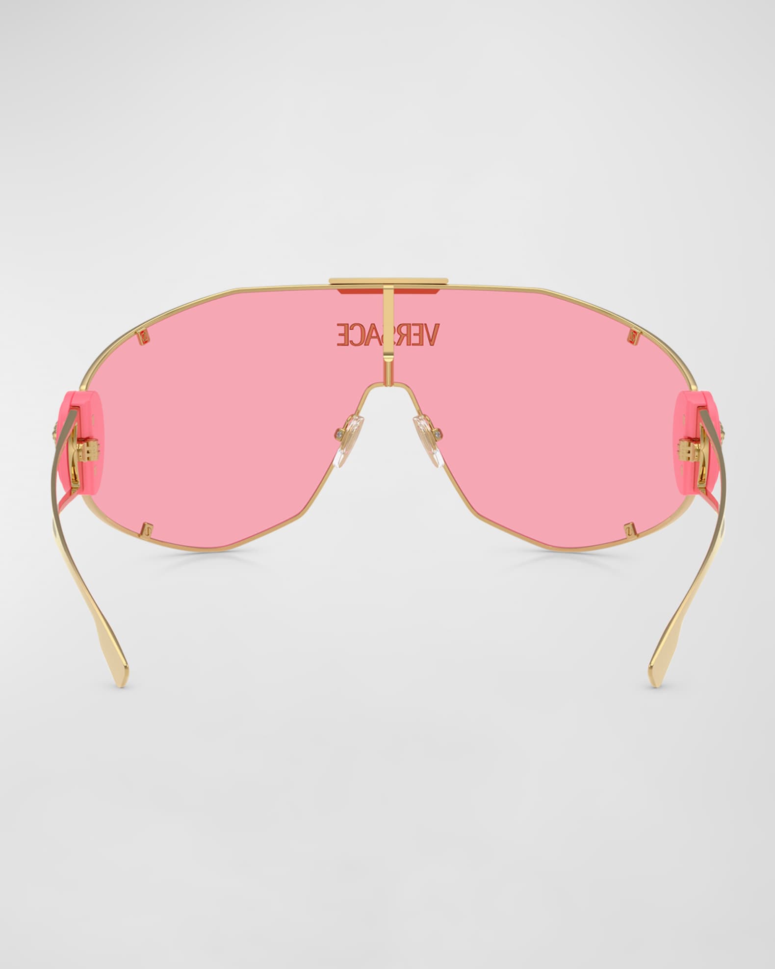 Versace Medusa Medallion Metal Shield Sunglasses | Neiman Marcus