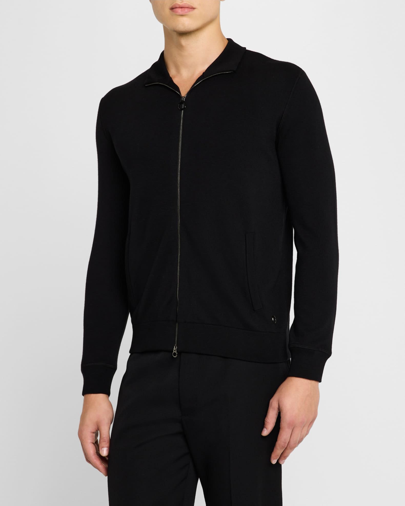 Stefano Ricci Men's Cashmere Full-Zip Sweater | Neiman Marcus