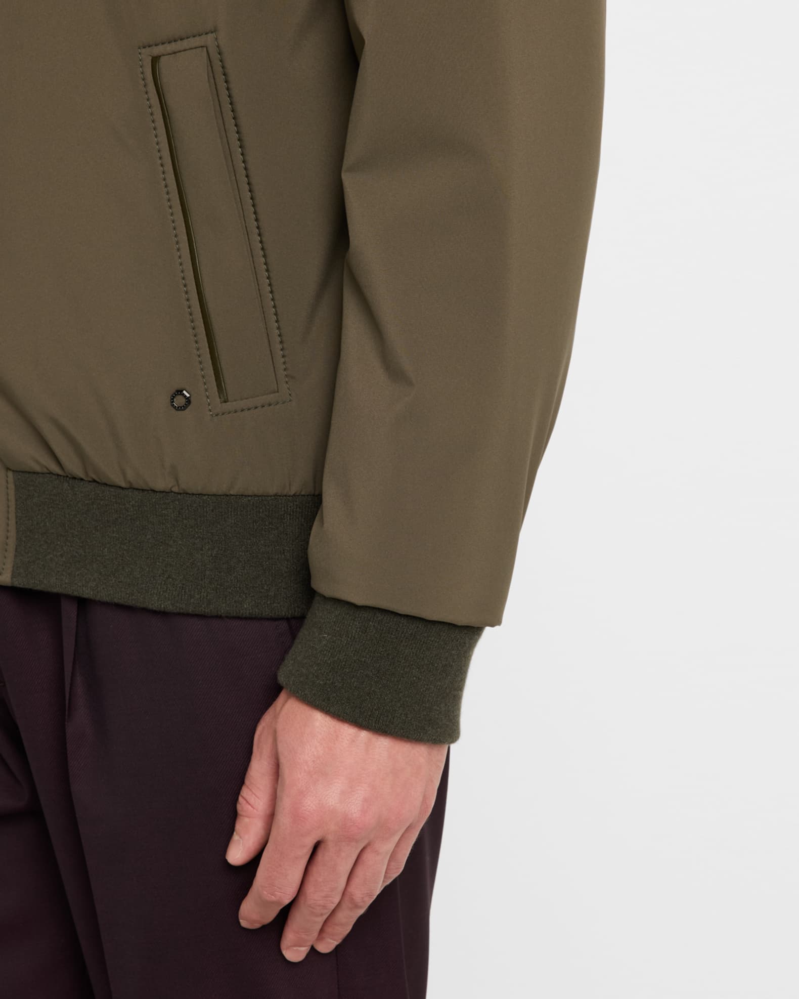 Stefano Ricci Men's Technical Fabric Bomber Jacket | Neiman Marcus