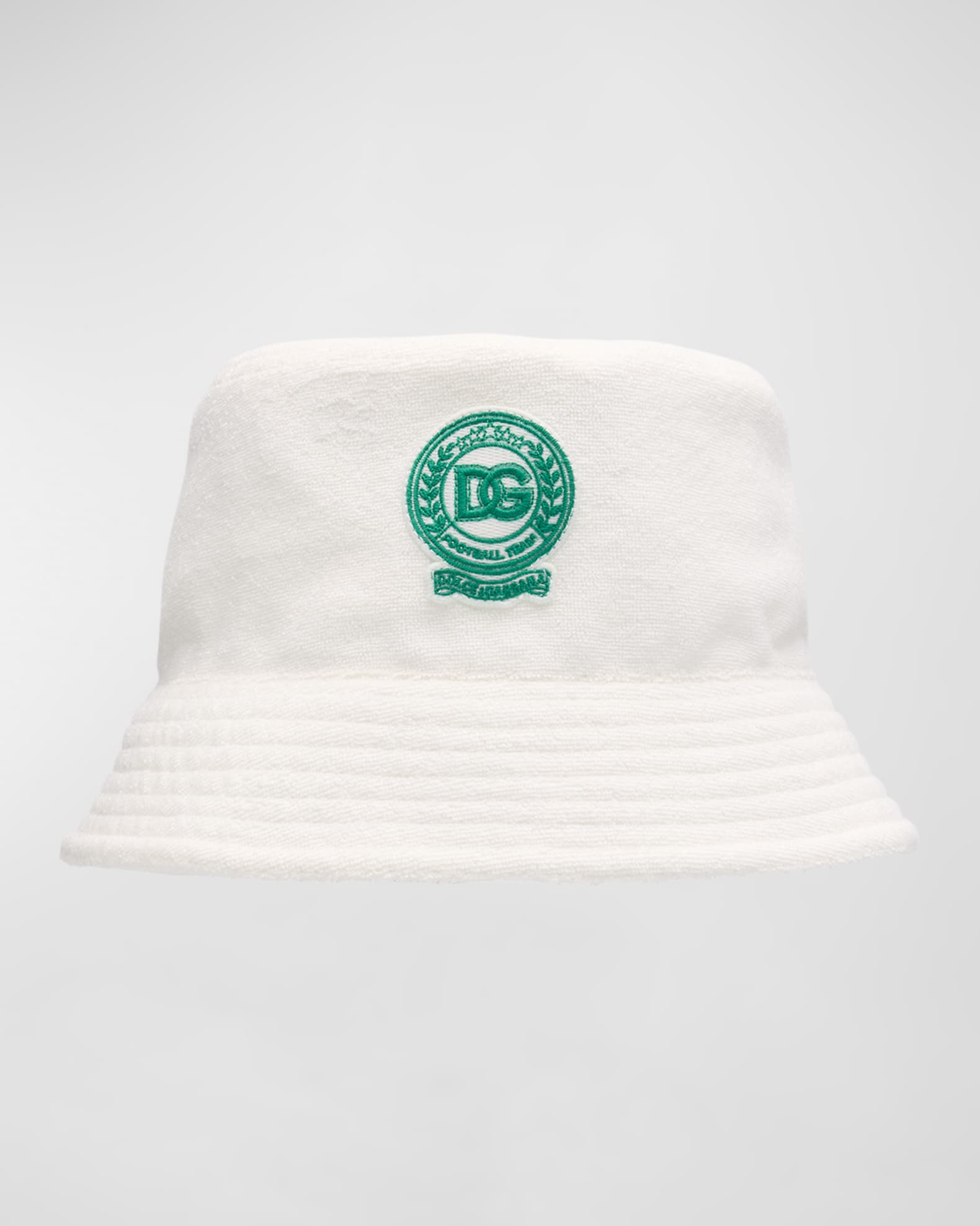 Dolce&Gabbana Men's Circle DG Logo Bucket Hat | Neiman Marcus