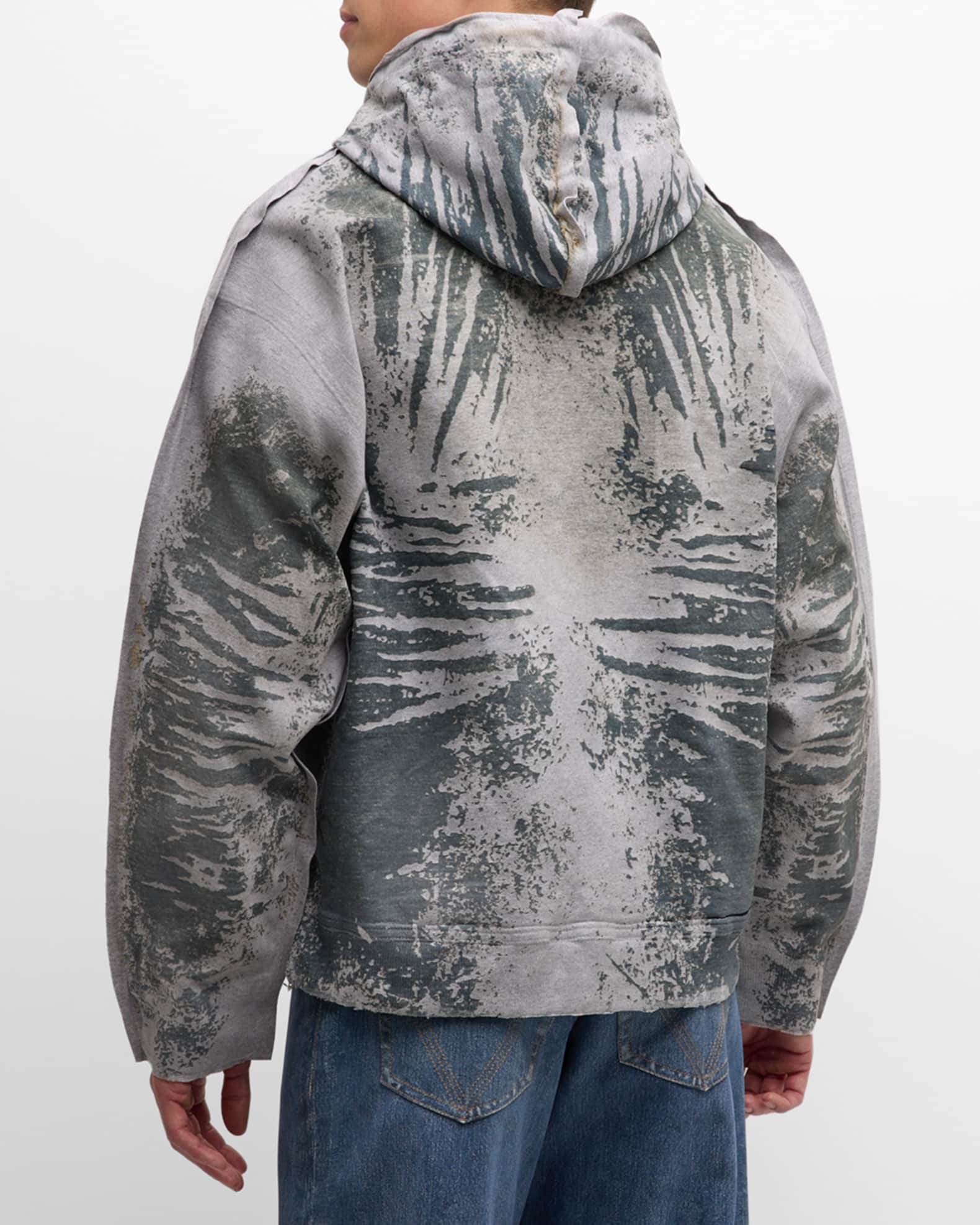 Diesel Men's Track Denim Sweatshirt | Neiman Marcus