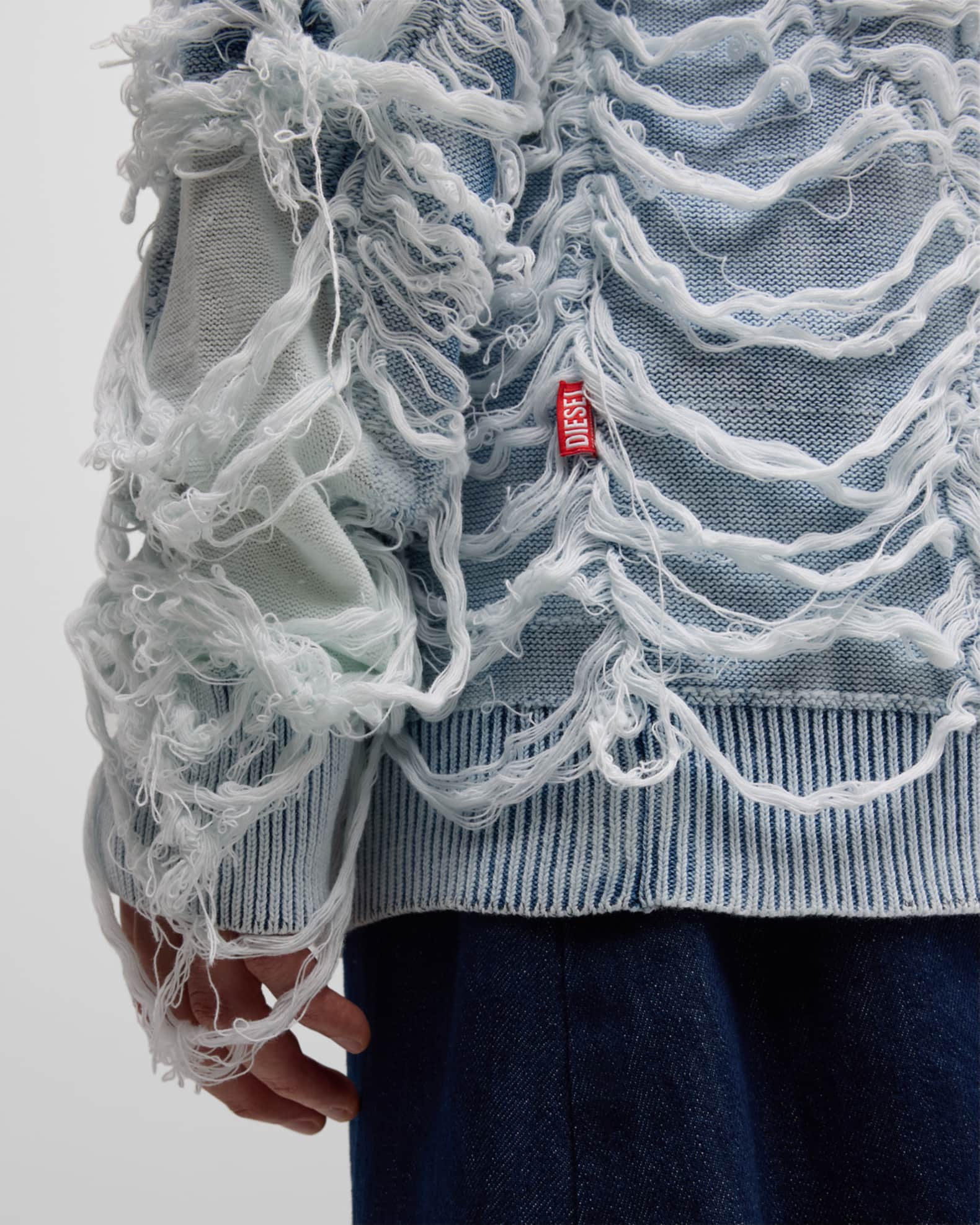 Diesel Men's Shredded Inside-Out Sweater | Neiman Marcus