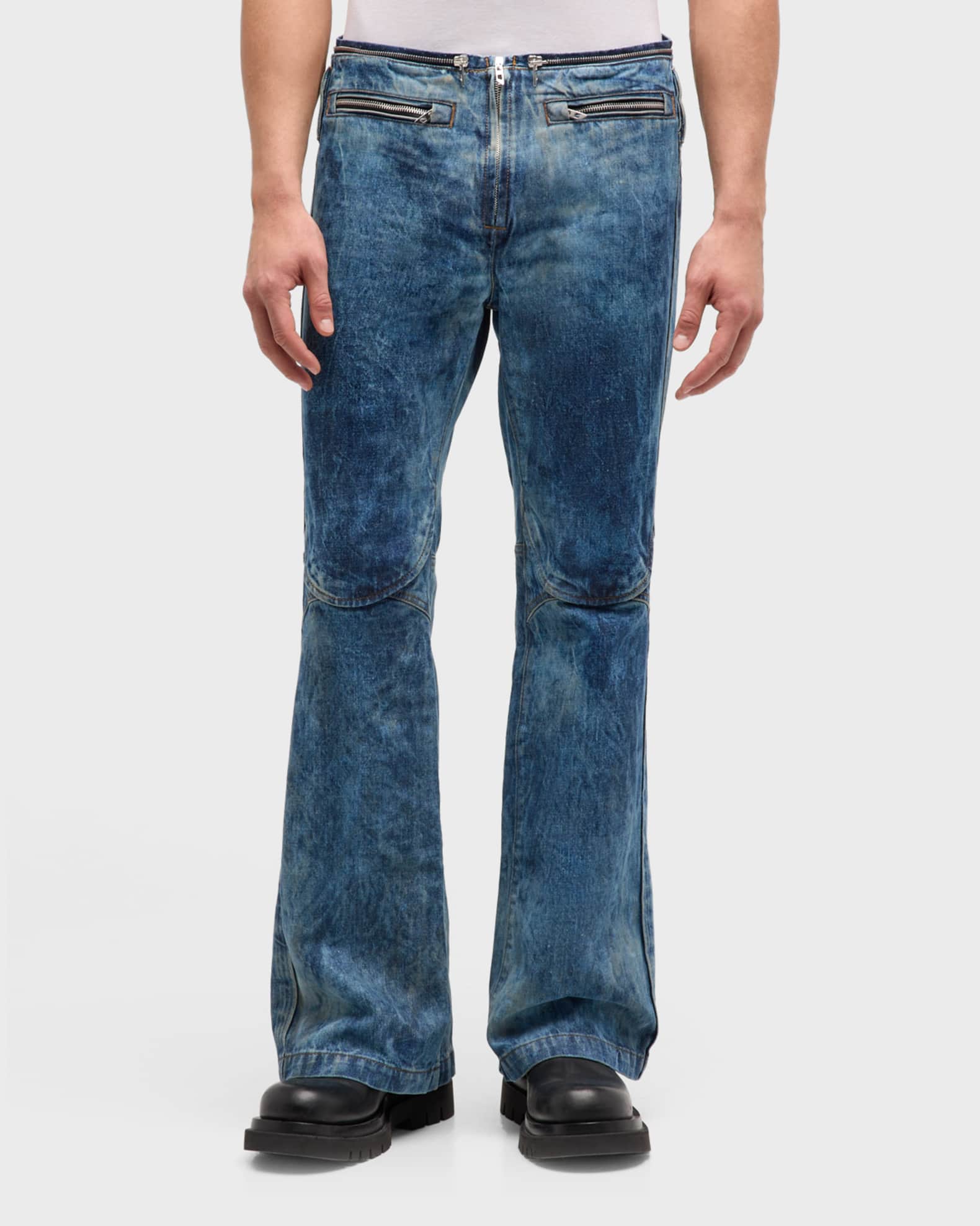 Diesel Men's Stonewashed Biker Jeans | Neiman Marcus
