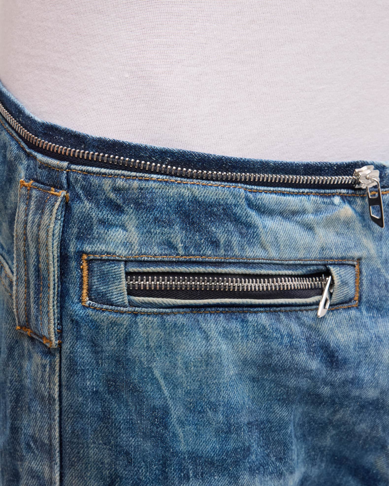 Diesel Men's Stonewashed Biker Jeans | Neiman Marcus