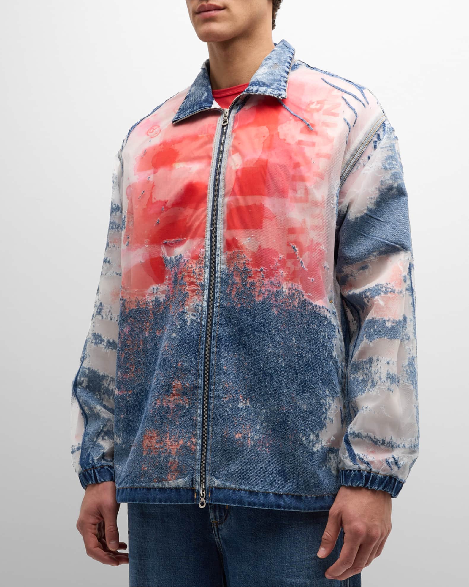 Diesel Men's Devore Denim Jacket | Neiman Marcus