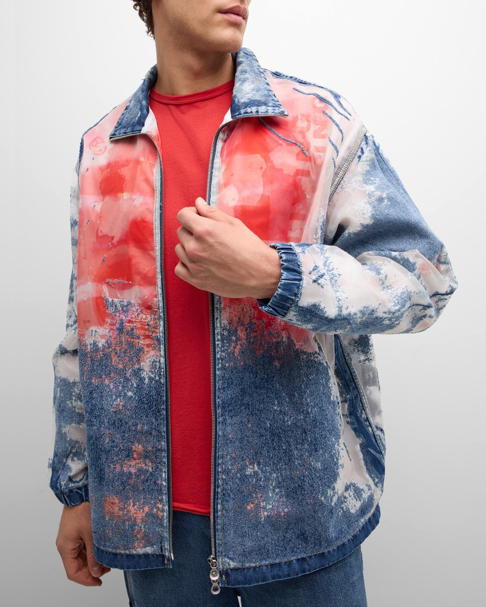 Diesel Men's Devore Denim Jacket | Neiman Marcus