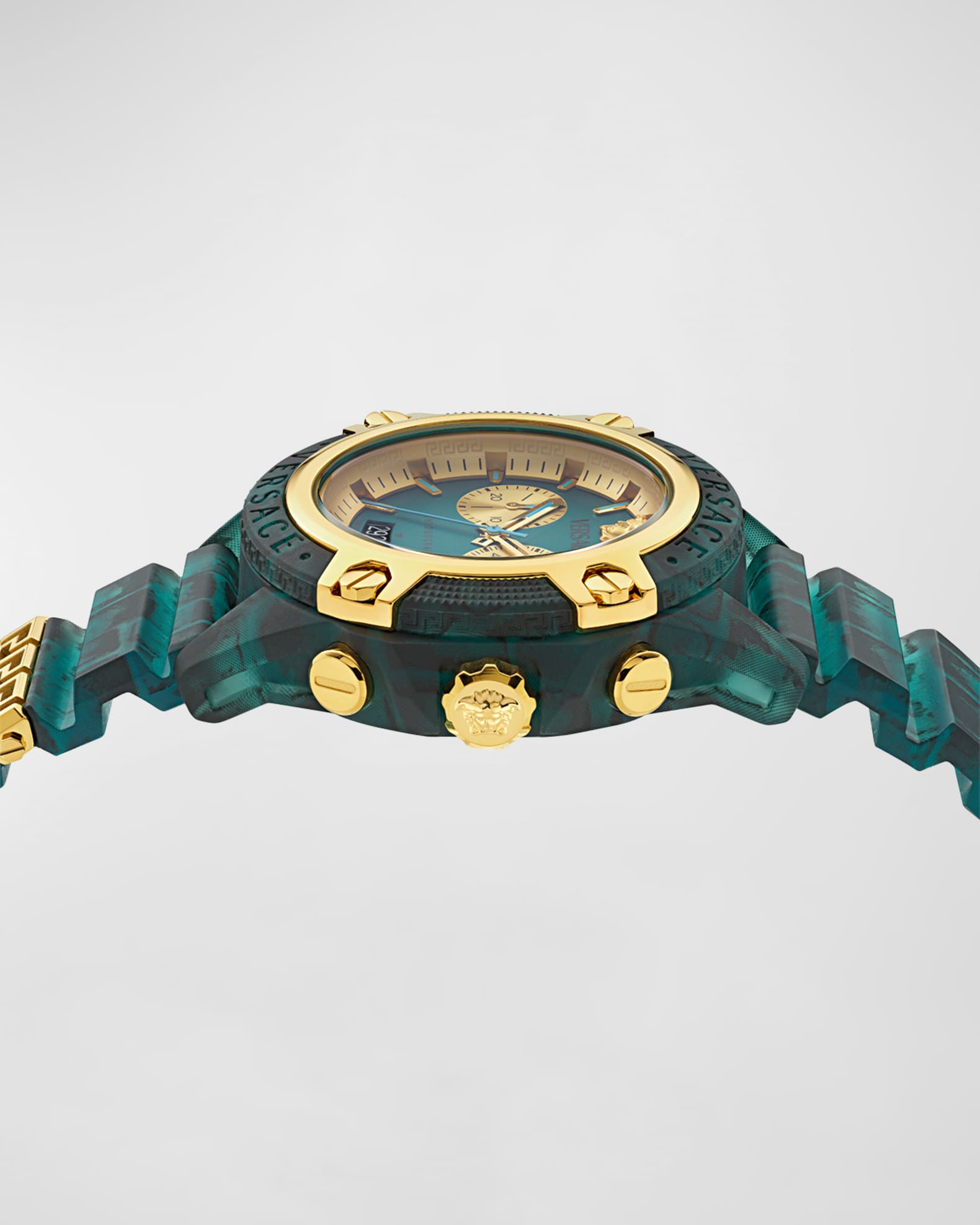 Versace Men's Icon Active Silicone-Strap Chronograph Watch, 44mm ...