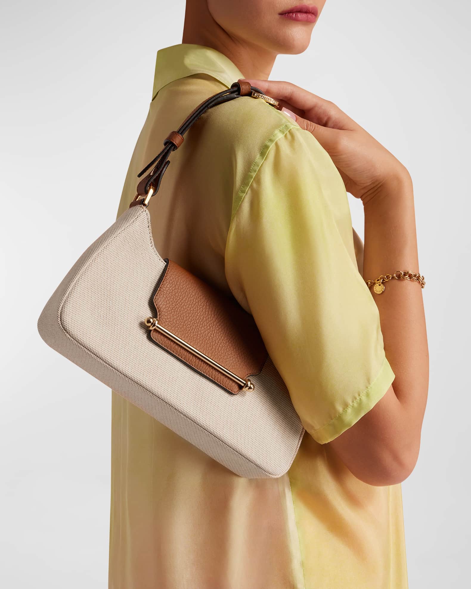 STRATHBERRY Multrees Omni Canvas Shoulder Bag | Neiman Marcus