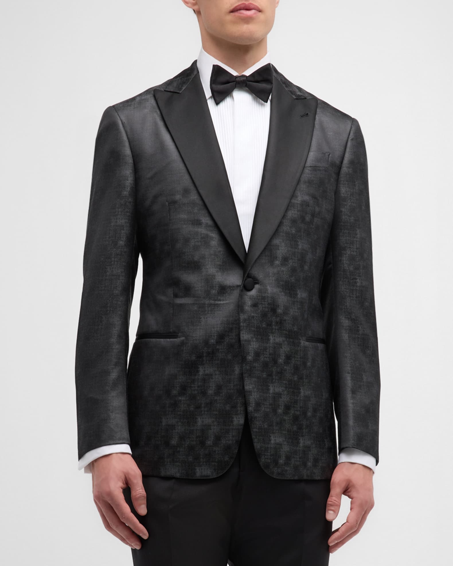 Men s Micro Dot Peak Dinner Jacket