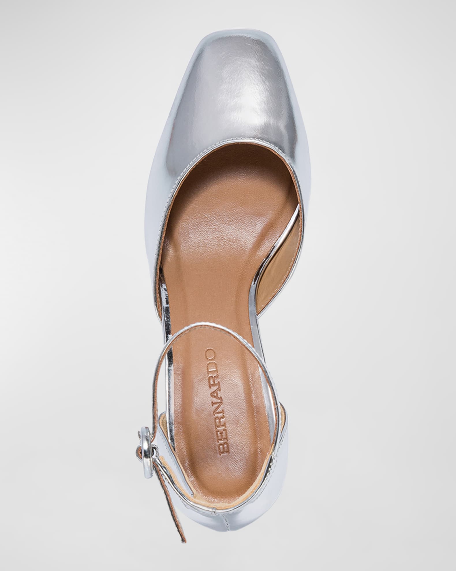 Bernardo Remy Metallic Ankle-Strap Pumps | Neiman Marcus