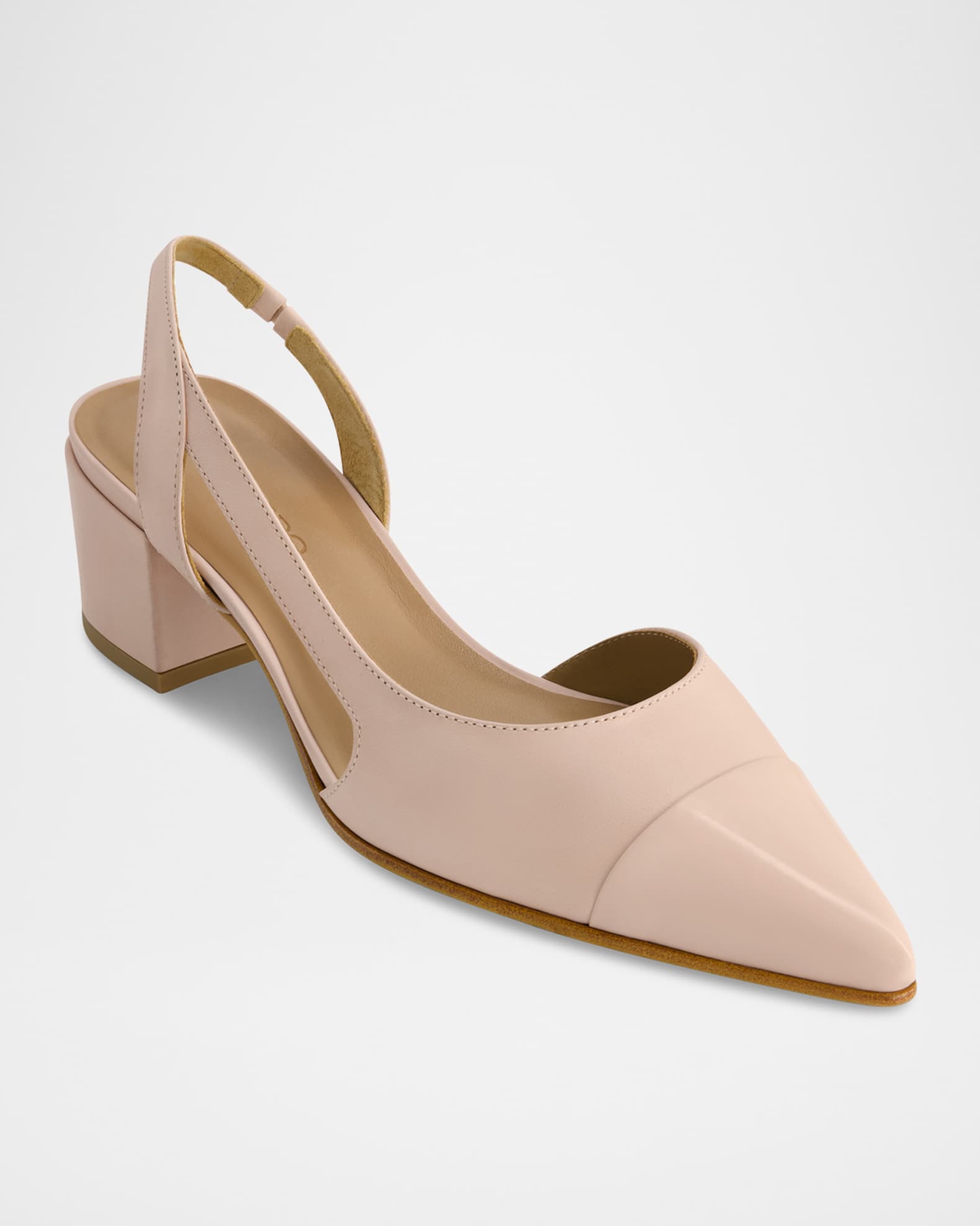 Bernardo Monroe Cap-Toe Slingback Pumps | Neiman Marcus