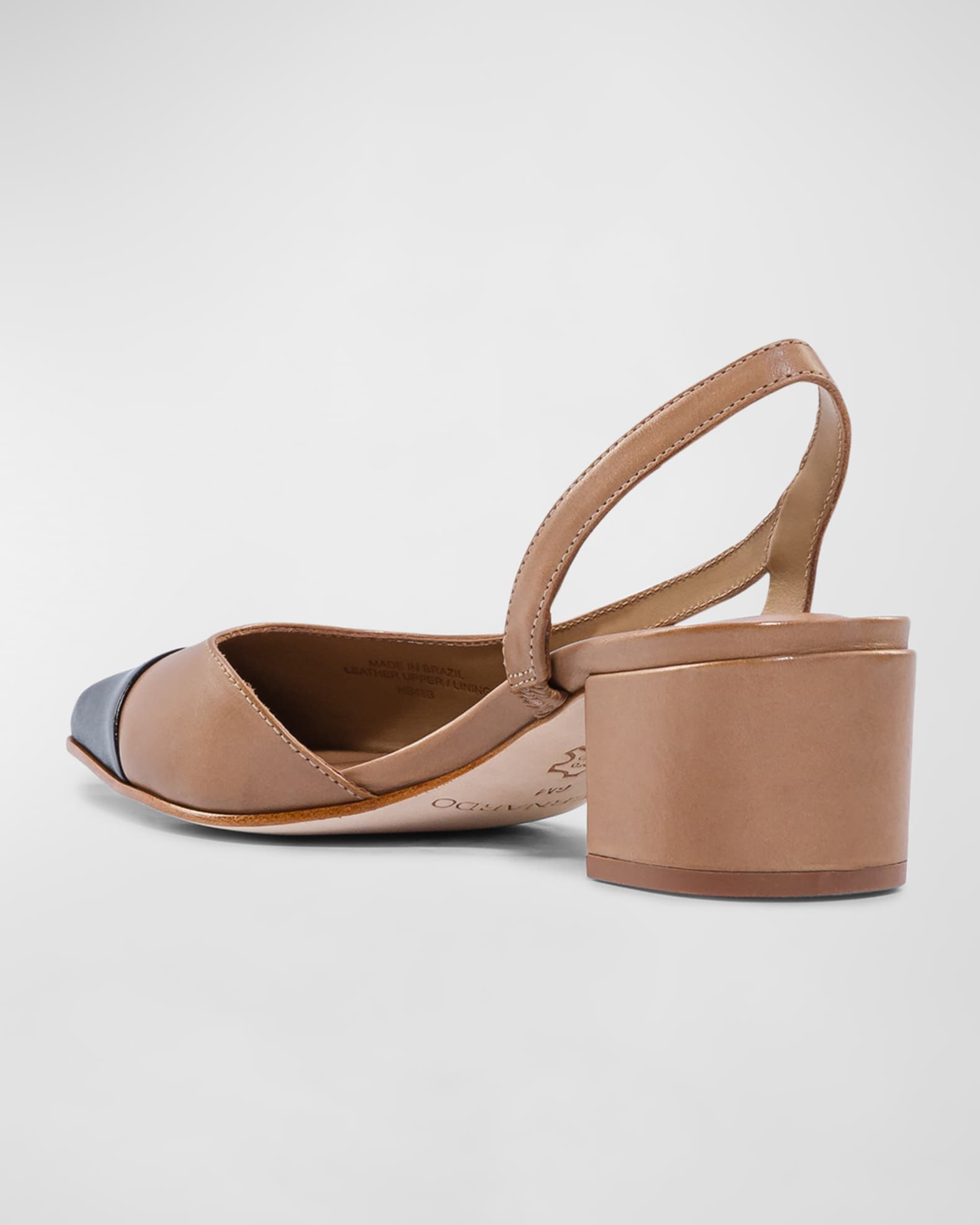 Bernardo Monroe Cap-Toe Slingback Pumps | Neiman Marcus