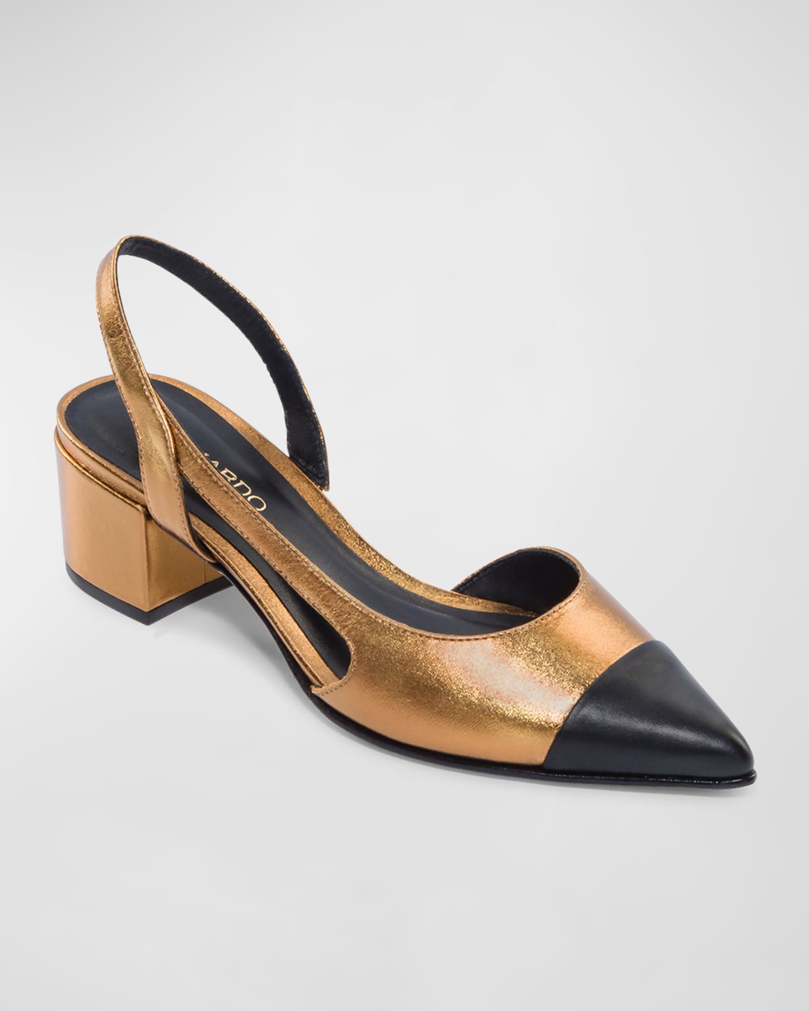 Bernardo Monroe Cap-Toe Slingback Pumps | Neiman Marcus