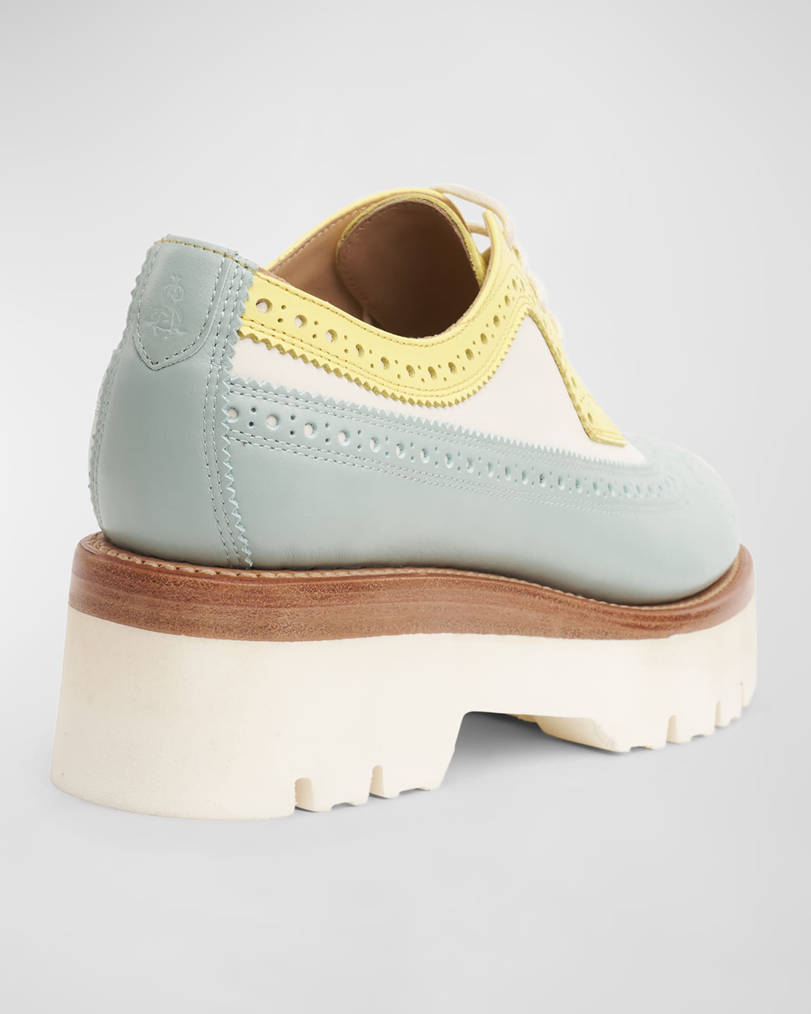 The Office of Angela Scott Miss Lucy Multicolored Wing-Tip Platform ...