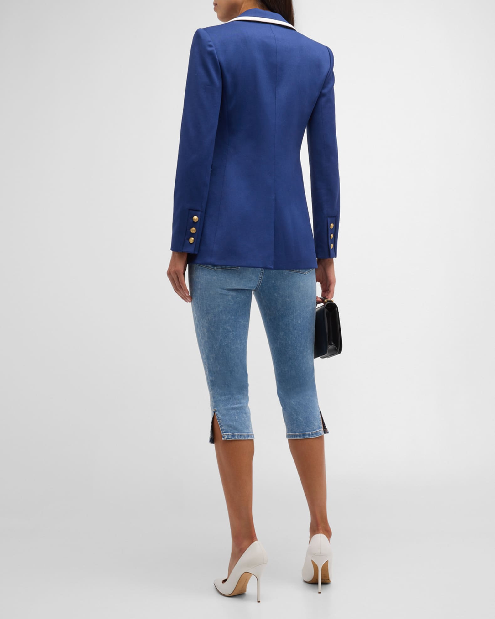 Alice + Olivia Breann Fitted Two-Button Blazer | Neiman Marcus Alice + Olivia Breann Fitted Two-Button Blazer | Neiman Marcus