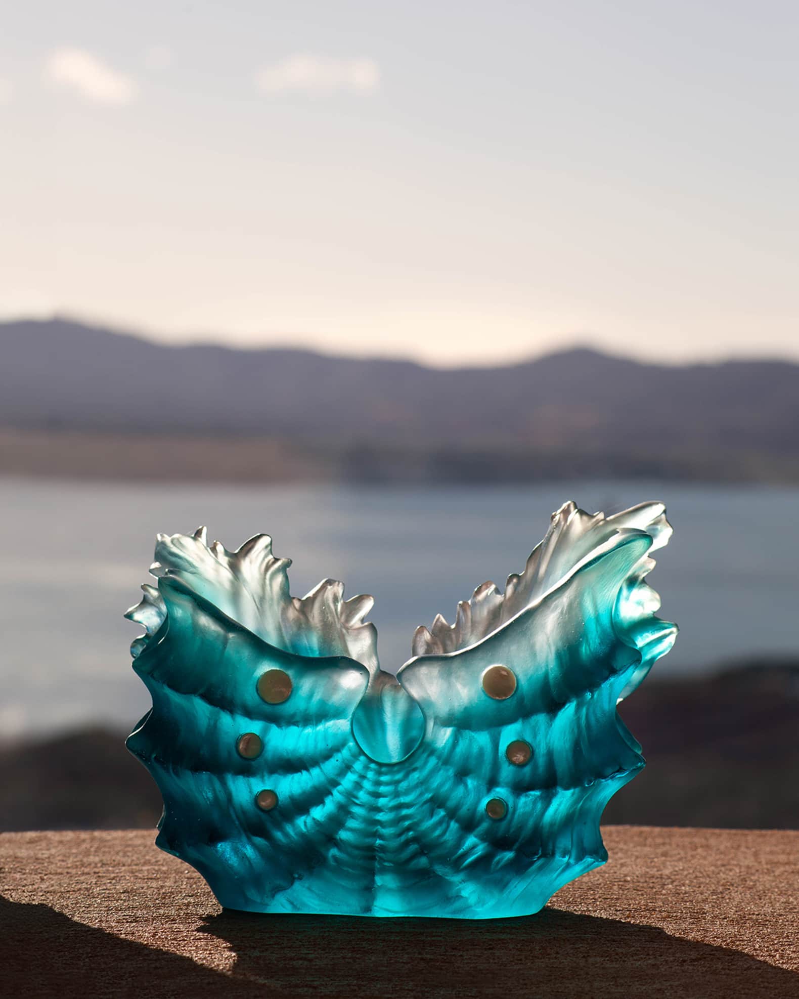 Daum Maya Medium Seashell Vase | Neiman Marcus