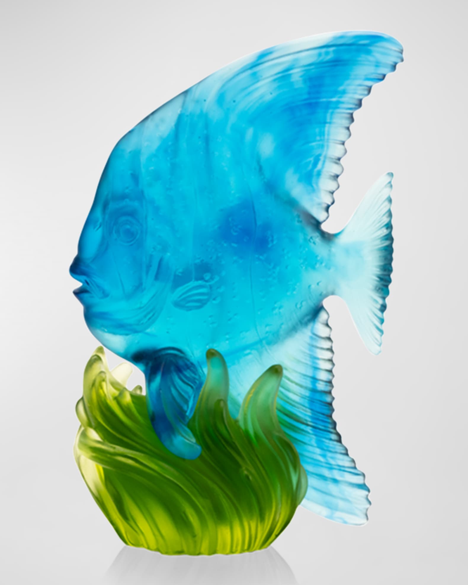 Daum Maya Blue and Green Medium Platax Fish | Neiman Marcus