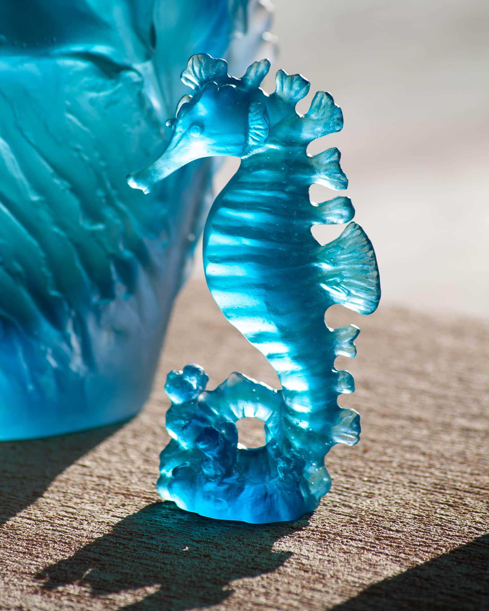 Daum Maya Small Blue Seahorse | Neiman Marcus