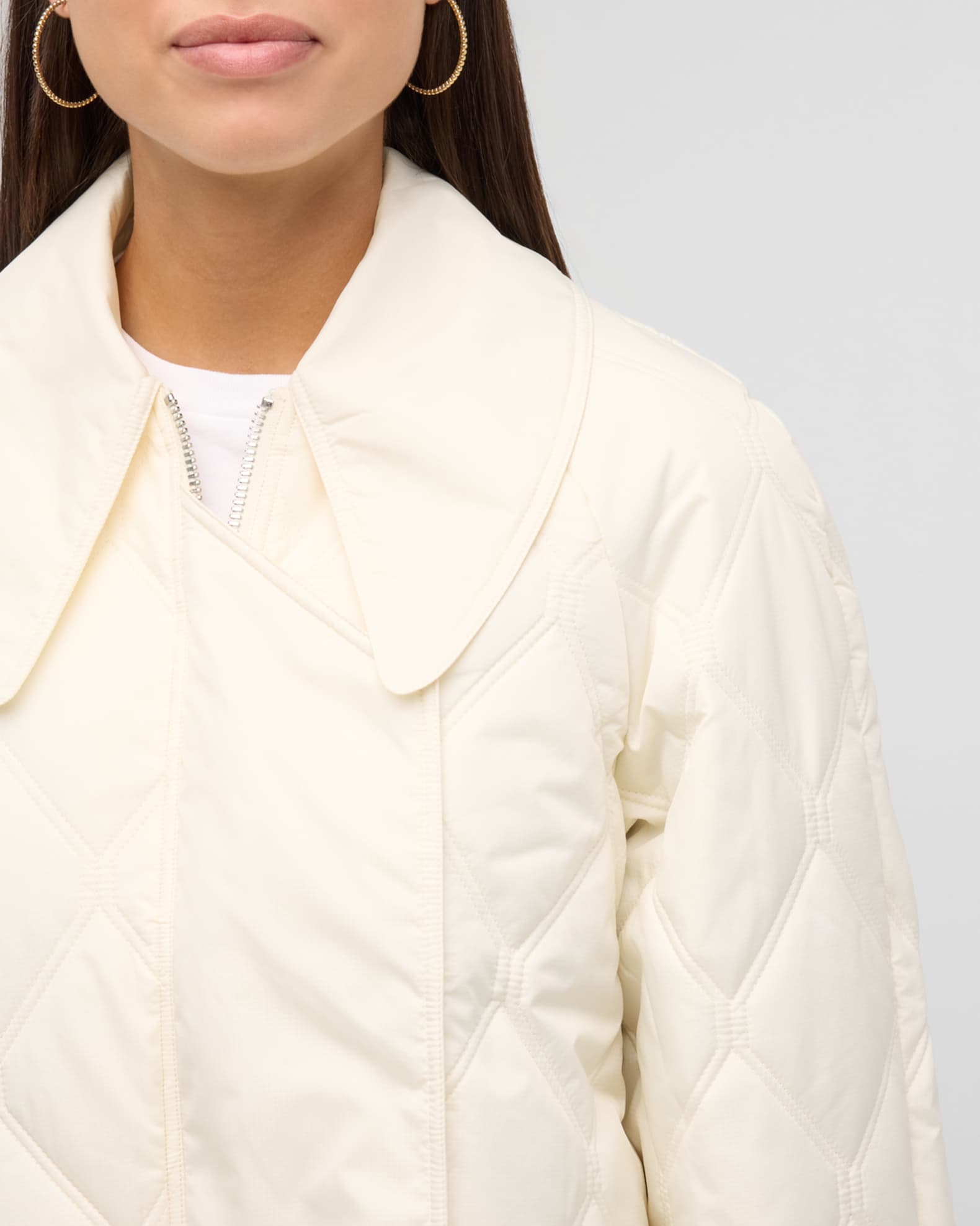 Ganni Quilted Ripstop Jacket | Neiman Marcus