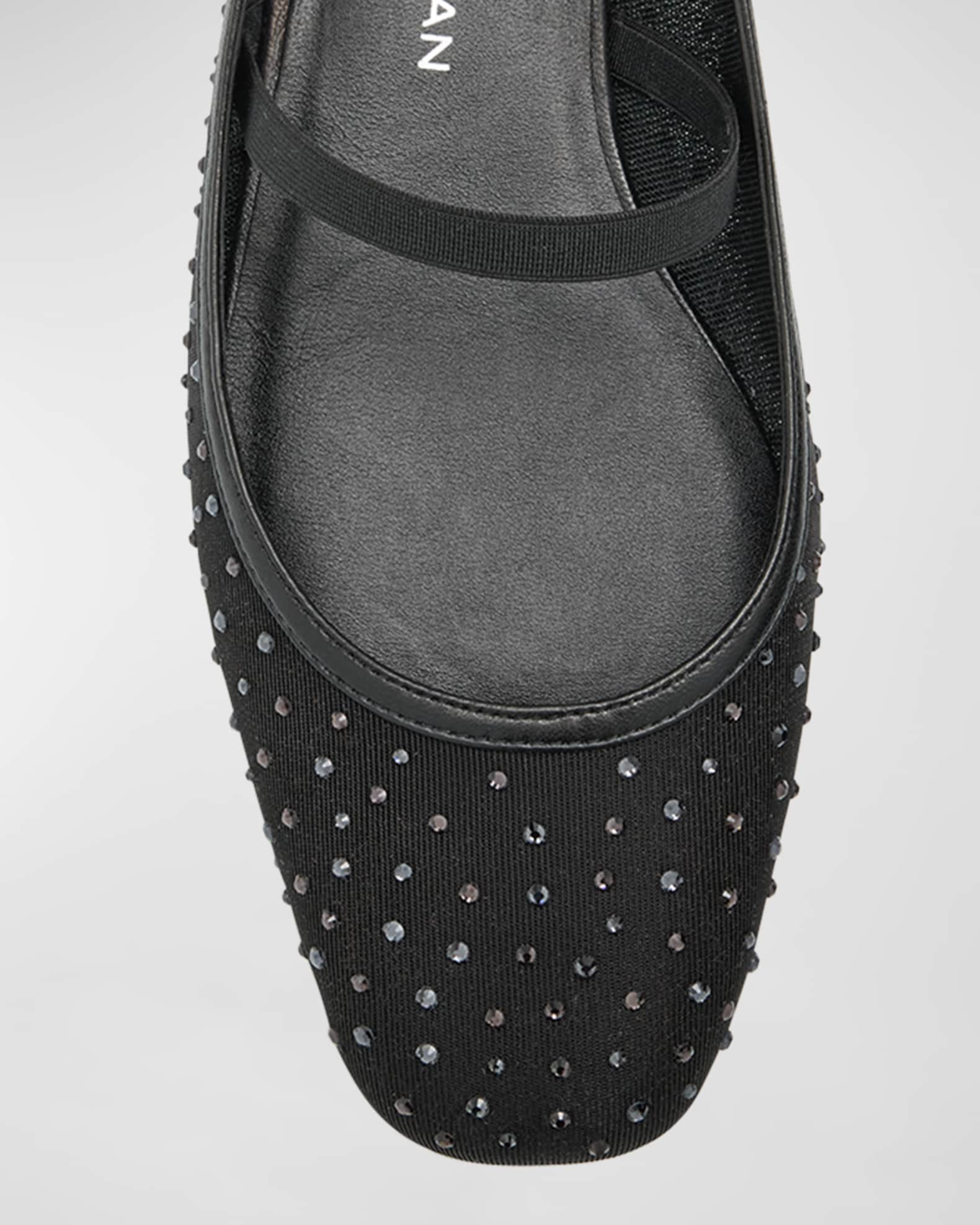 Stuart Weitzman Arabella Mesh Stud Ballerina Flats | Neiman Marcus